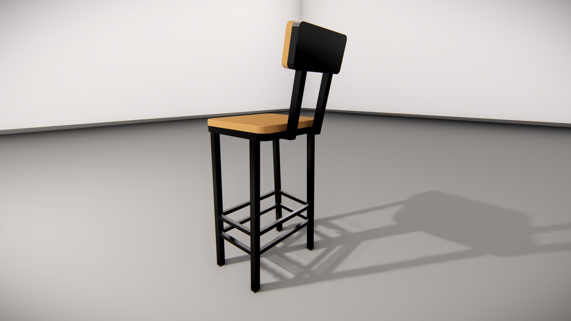 High Table Stool 3D - TurboSquid 2229127