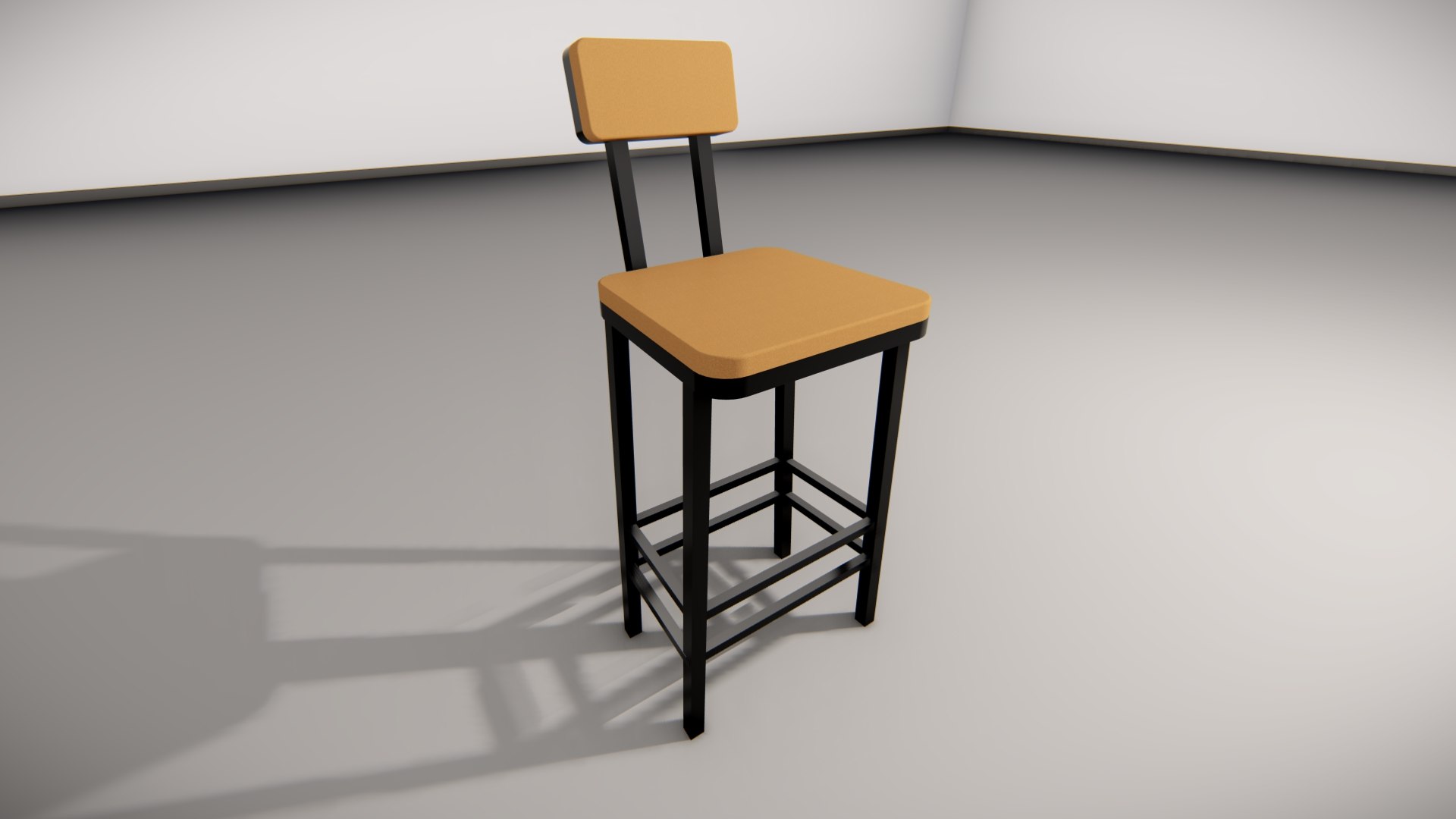 High Table Stool 3D - TurboSquid 2229127