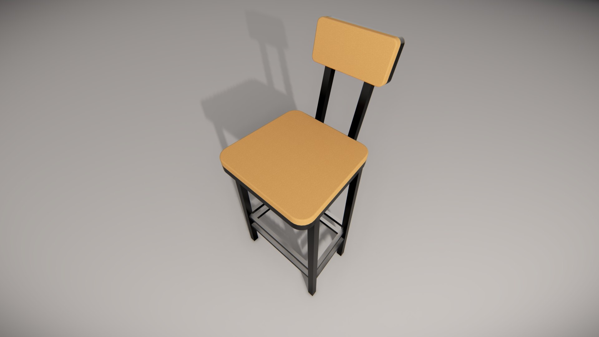 High Table Stool 3D - TurboSquid 2229127