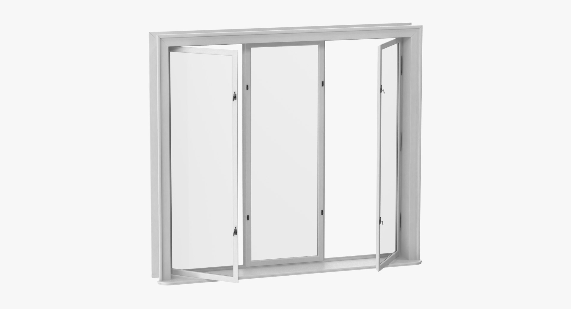 Classic Windows 01 Half 3D - TurboSquid 1213170