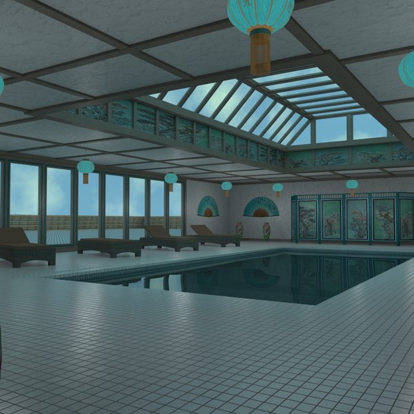 Pool Building 3D Models for Download | TurboSquid