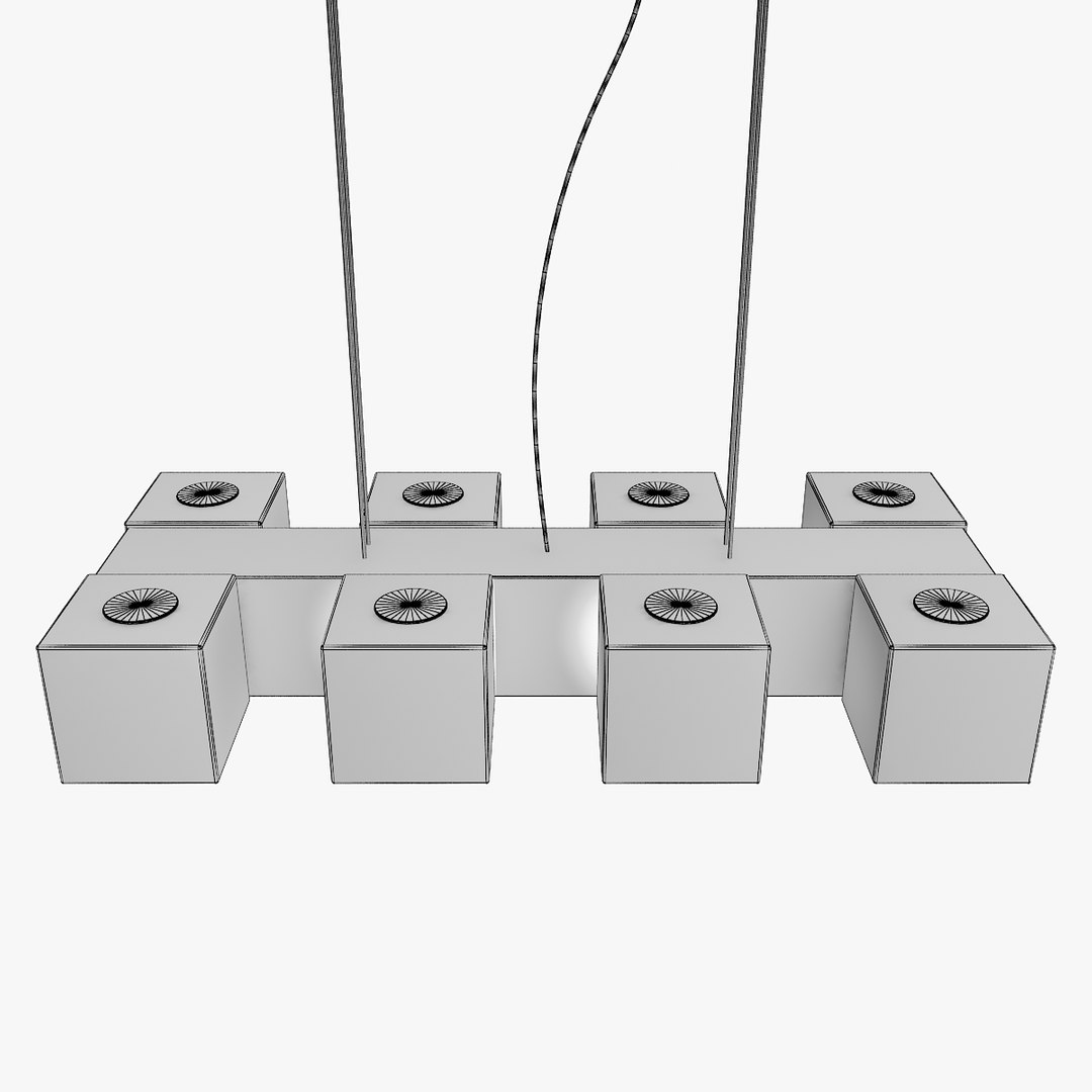 3D Spot Light Fixtures Cube Model - TurboSquid 1190702