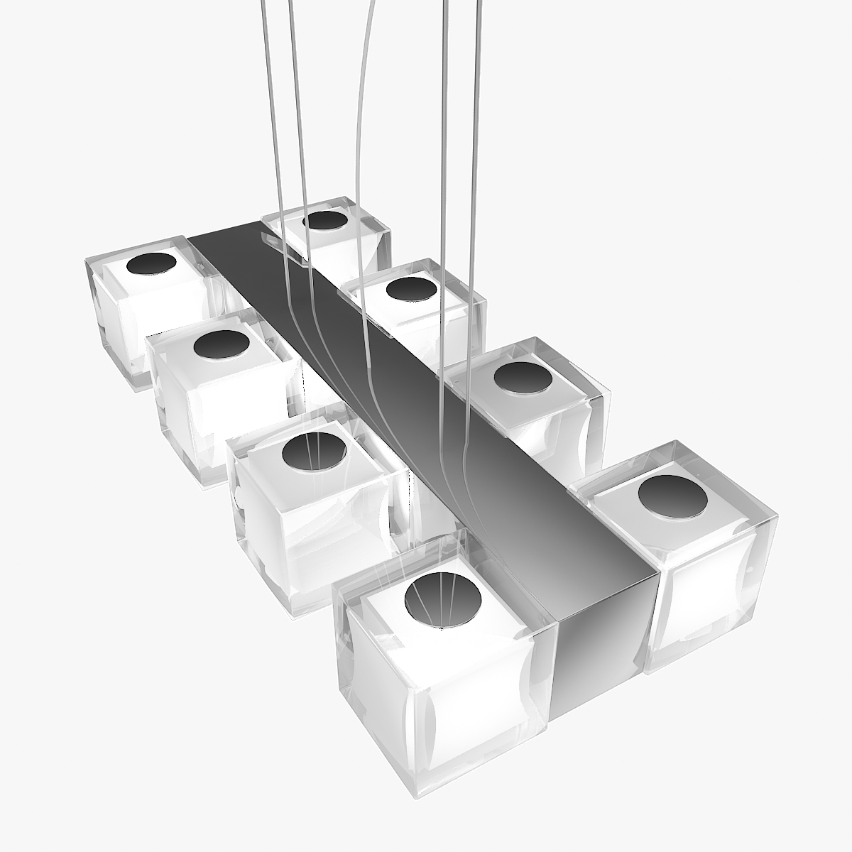 3D spot light fixtures cube model - TurboSquid 1190702