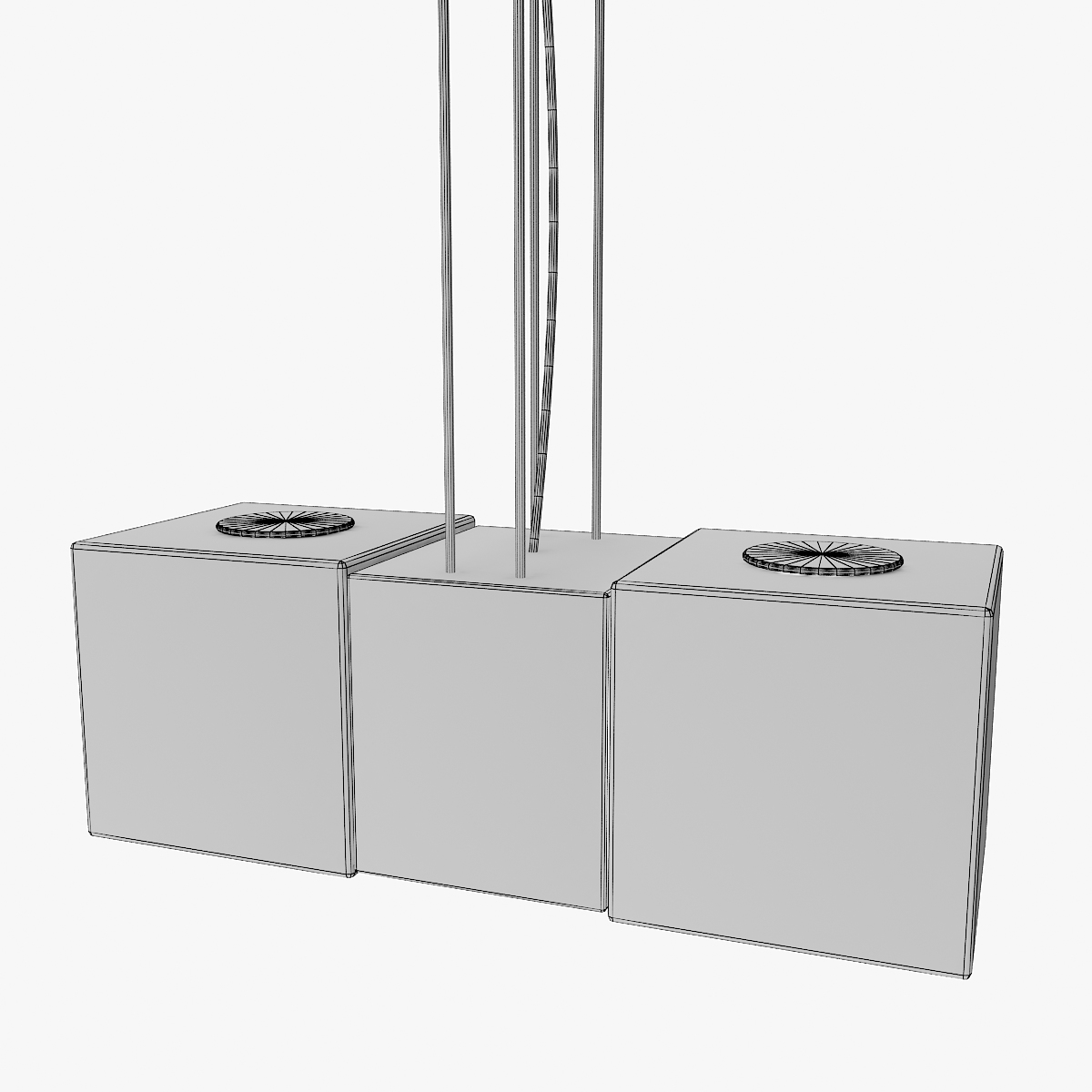 3D spot light fixtures cube model - TurboSquid 1190702