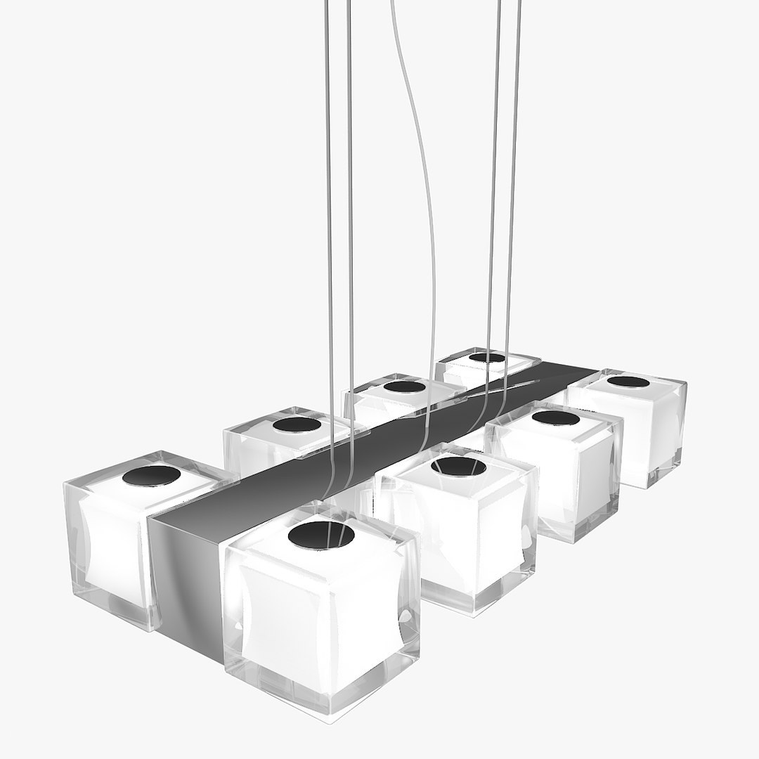 3D Spot Light Fixtures Cube Model - TurboSquid 1190702