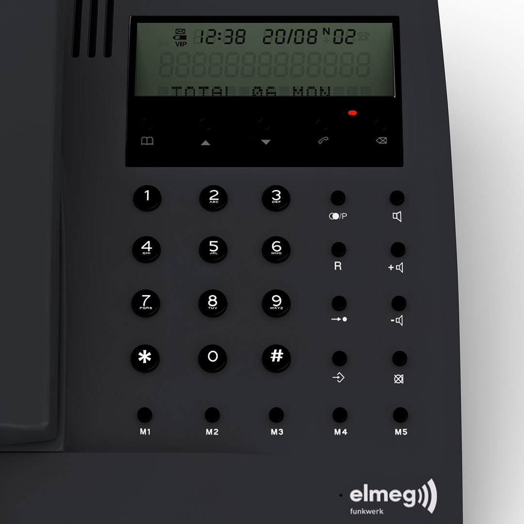 3d Max Ip Telephone Elmeg Ip290