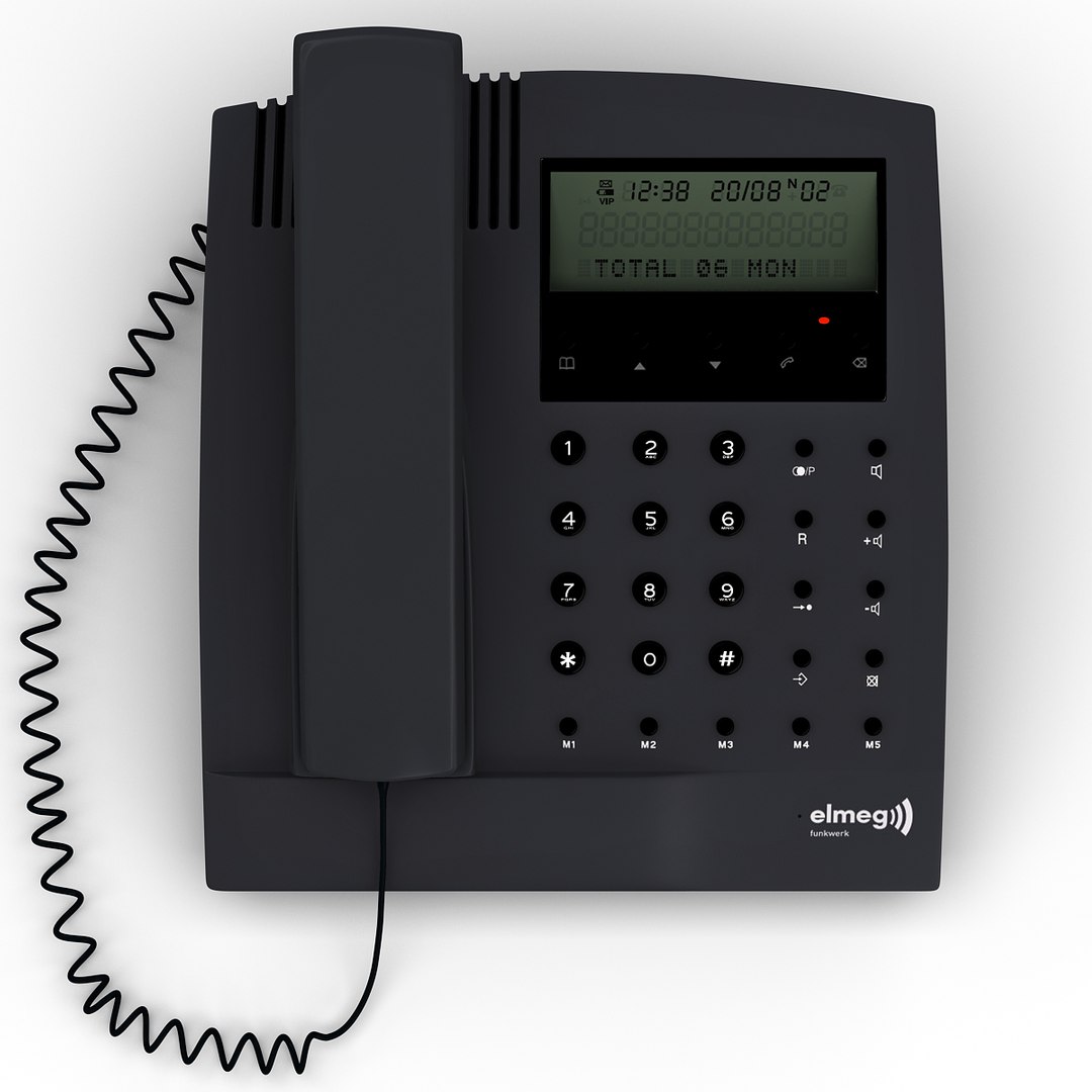 3d Max Ip Telephone Elmeg Ip290