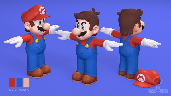 modelo 3d Super Mario Character Circuit Special Kart Vehicle Collection ...
