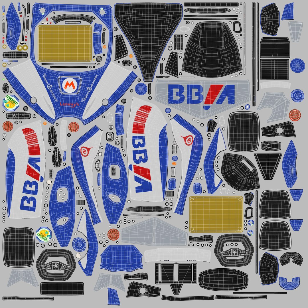 Super Mario Character Circuit Special Kart Vehicle Collection 3D model ...