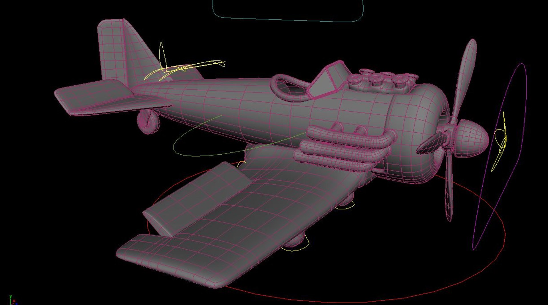 Toon Plane 3D Model - TurboSquid 1222578