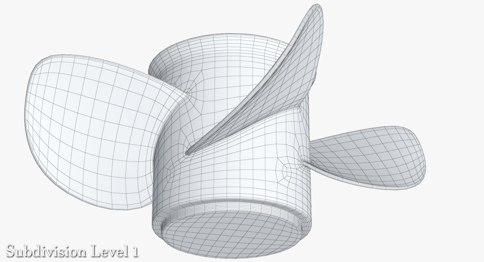 3d boat propeller model