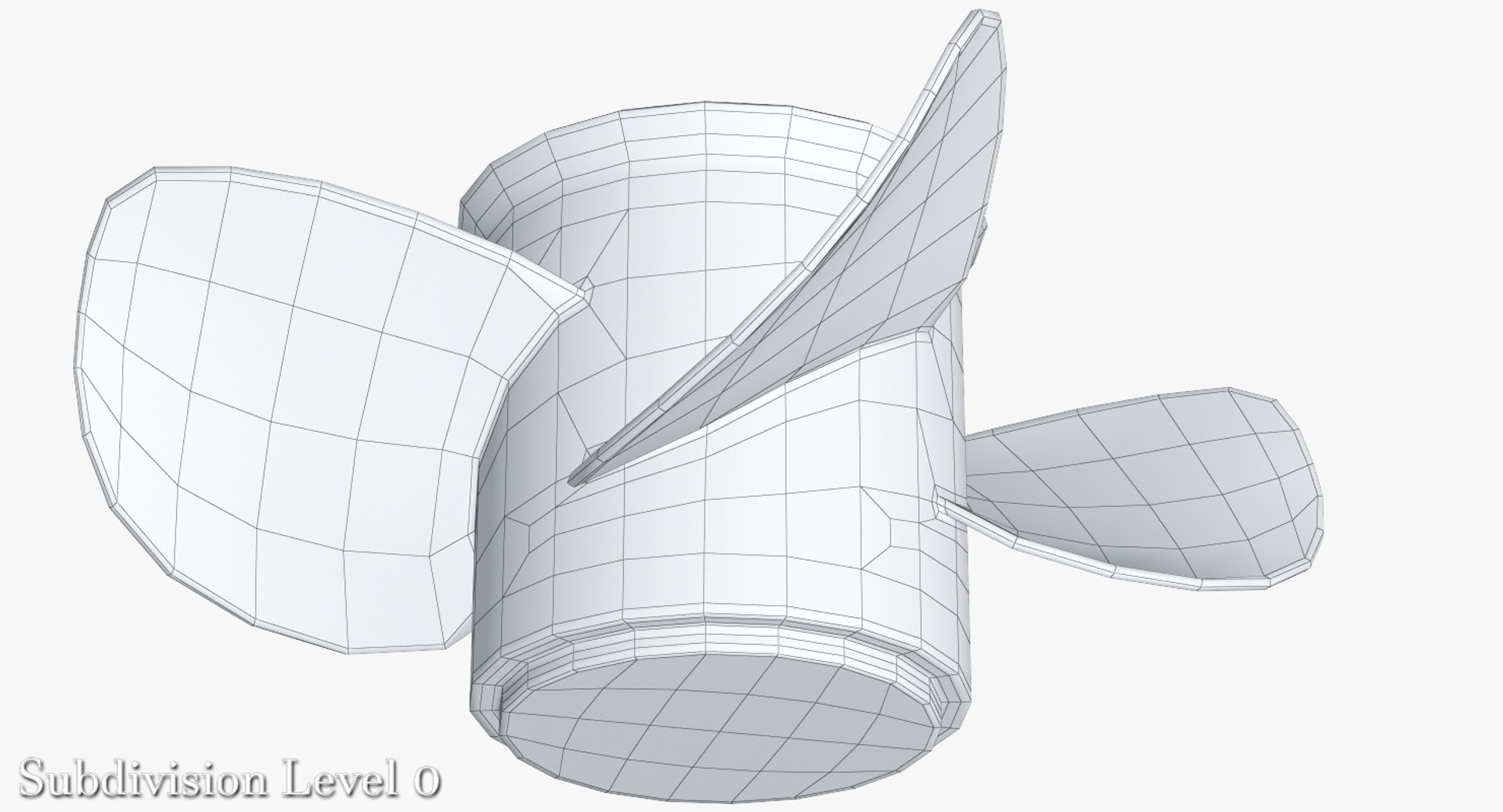 3d boat propeller model
