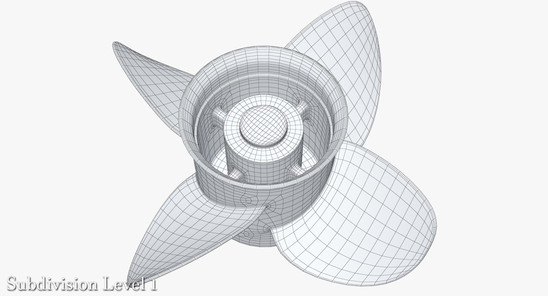 3d boat propeller model