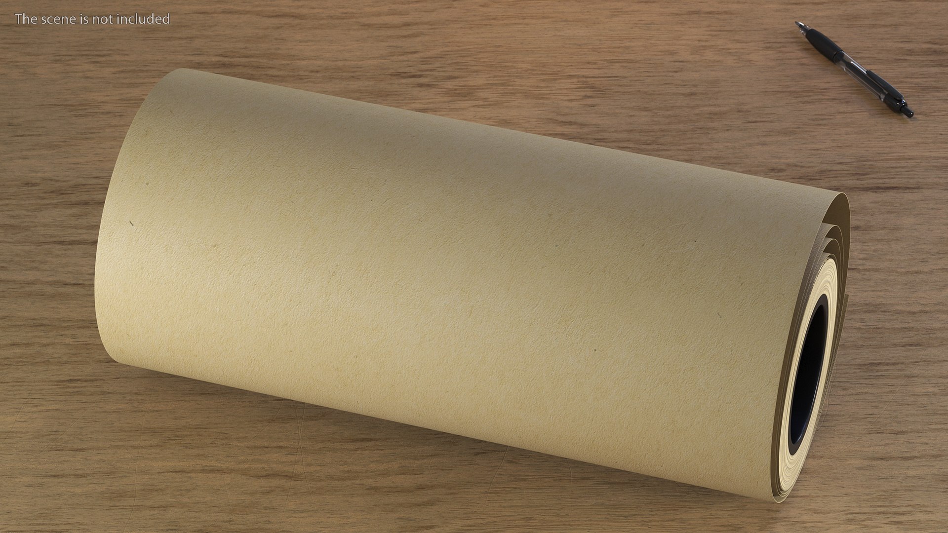 3D Kraft Brown Paper Roll Recycled - TurboSquid 1863156