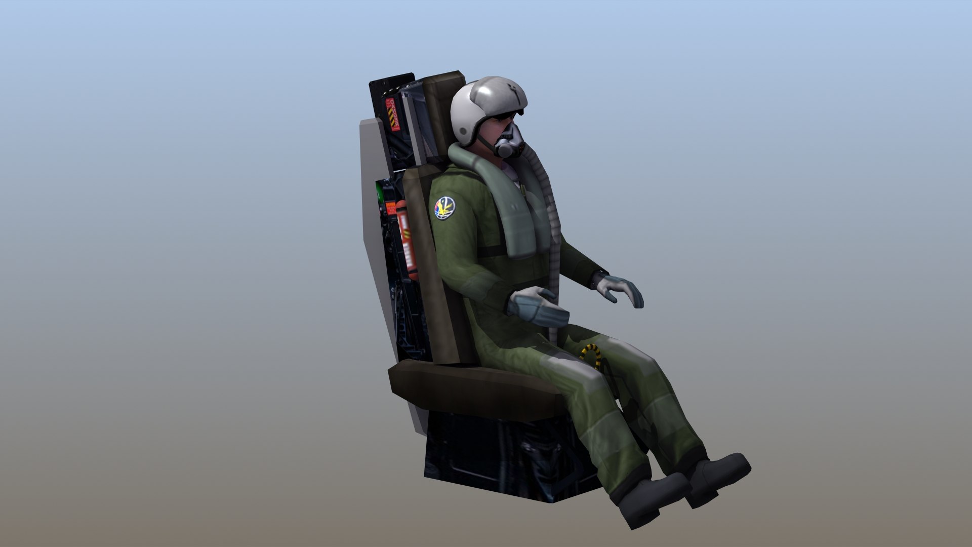 3D Jet Pilot And Ejector Seat - TurboSquid 2144712