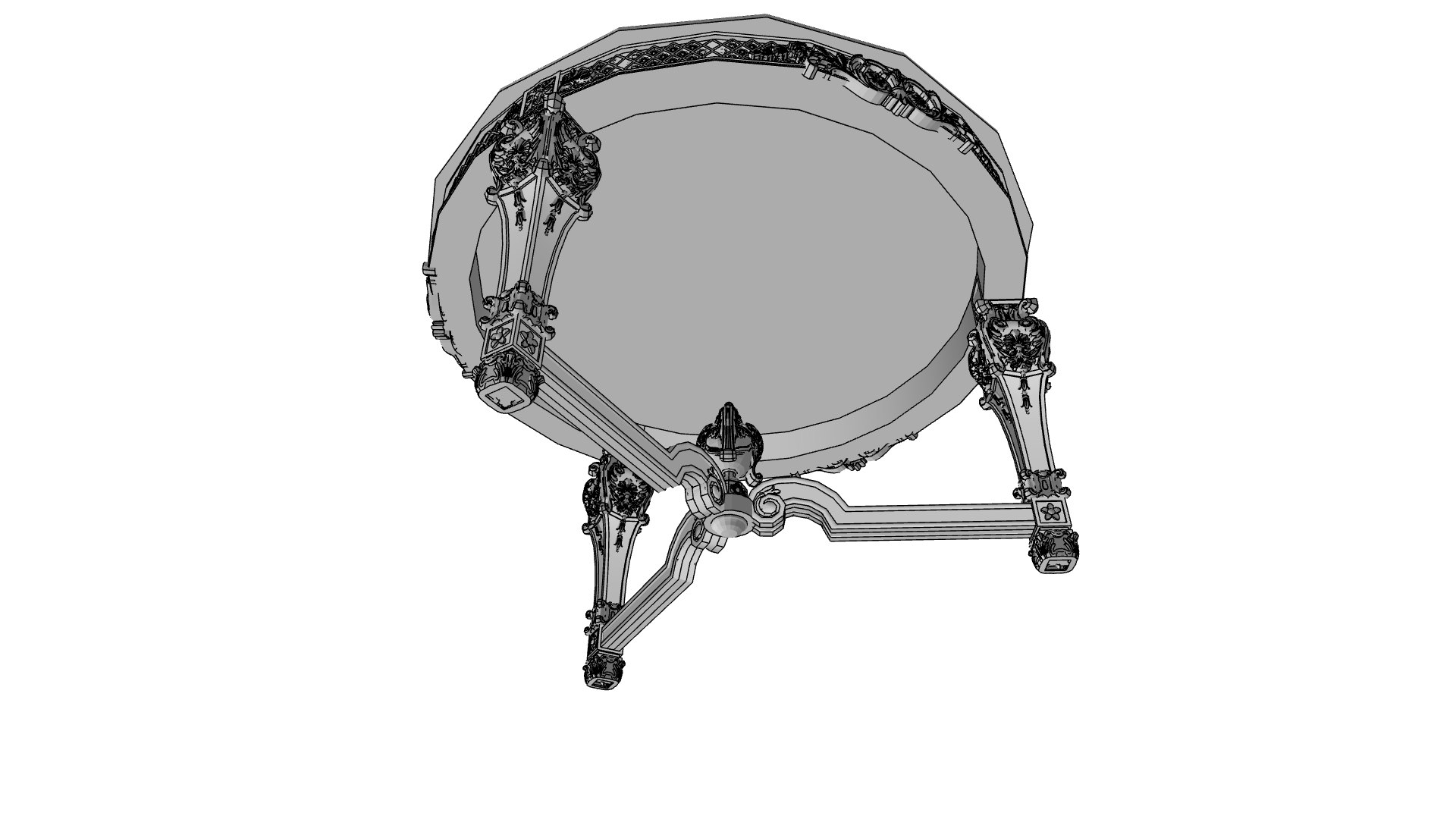 14101 Round Table By Modenese Gastone 3D Model - TurboSquid 1849443