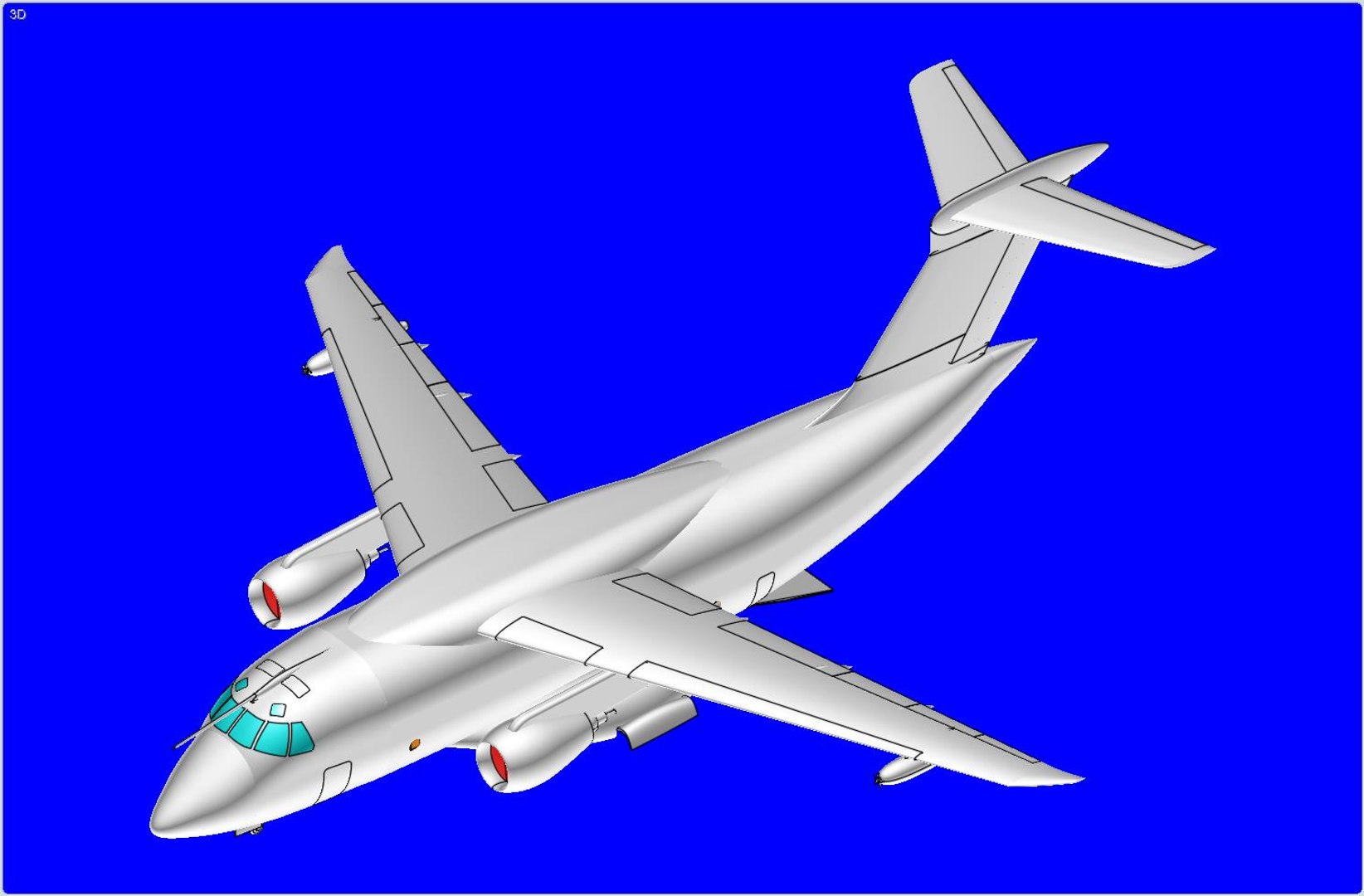 3dsmax Embraer Kc-90 Transport Aircraft