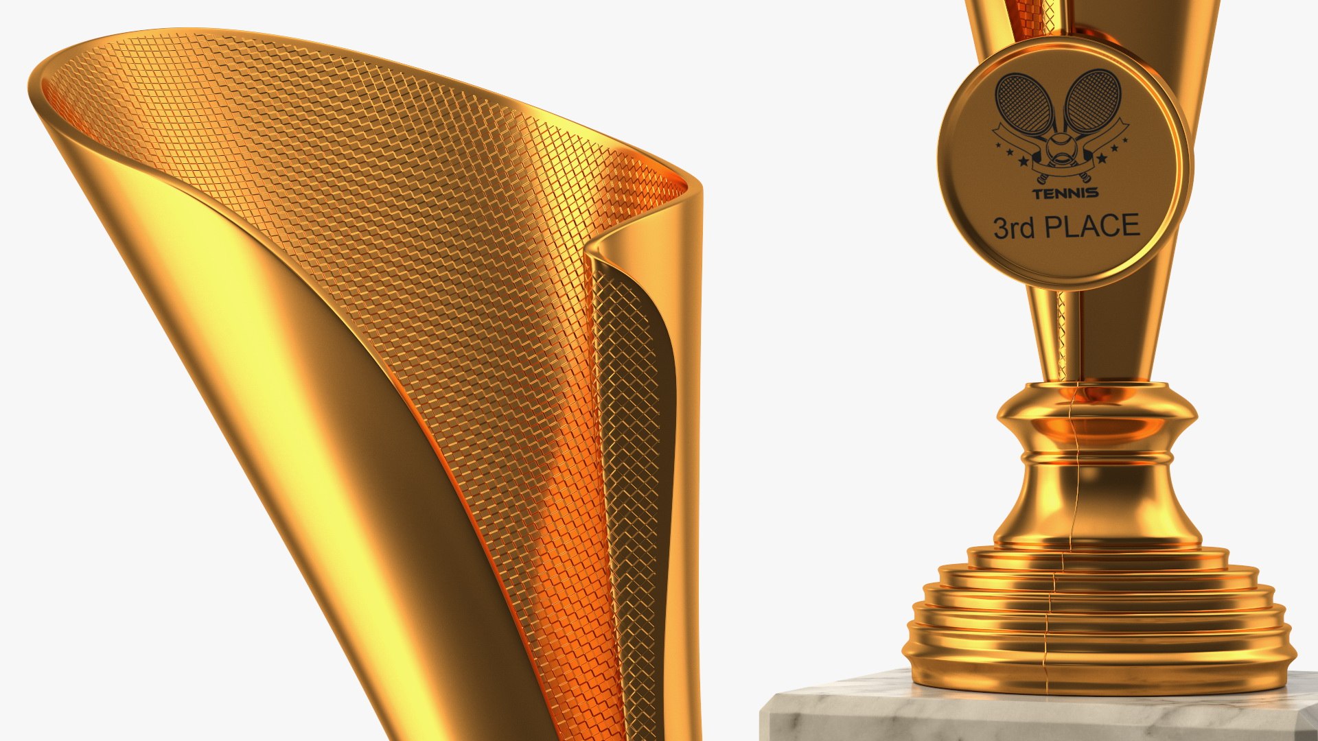 3D model Sports Cup With Symbol Bronze - TurboSquid 1944766