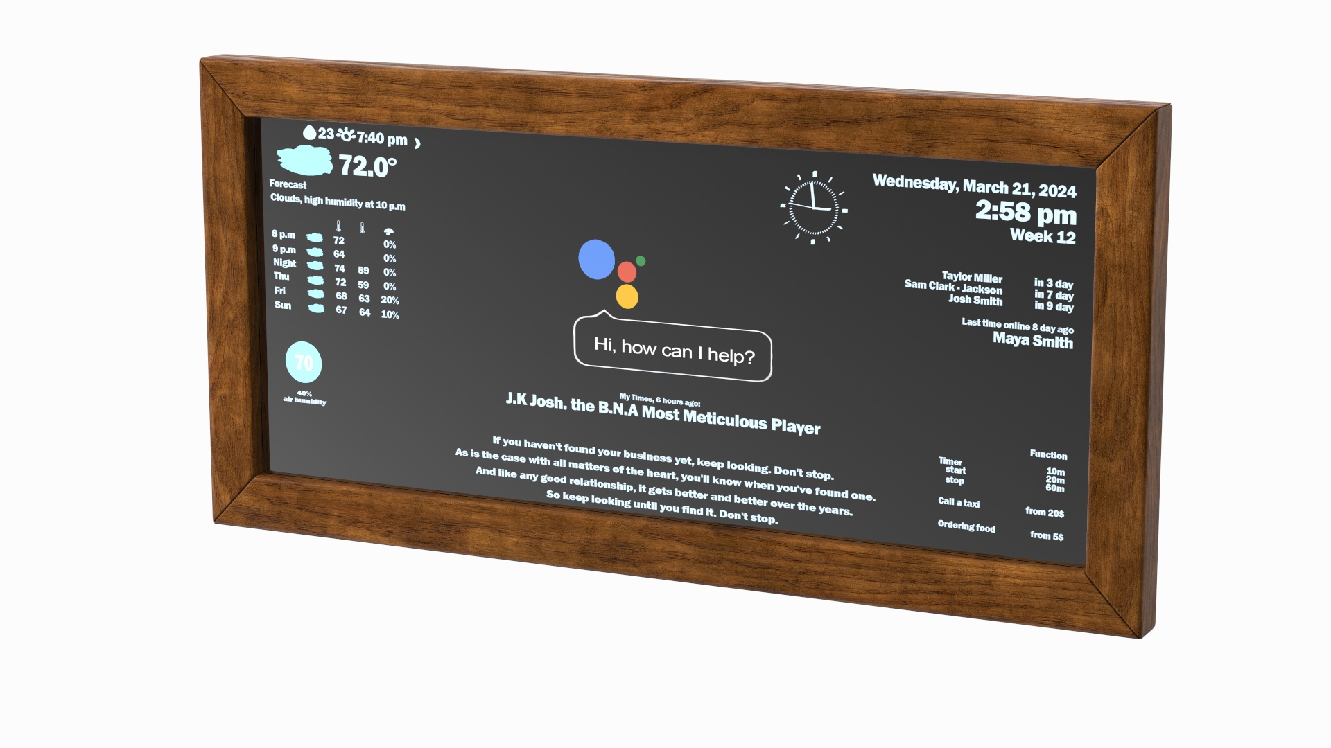 Home Smart Mirror 3D - TurboSquid 2184205