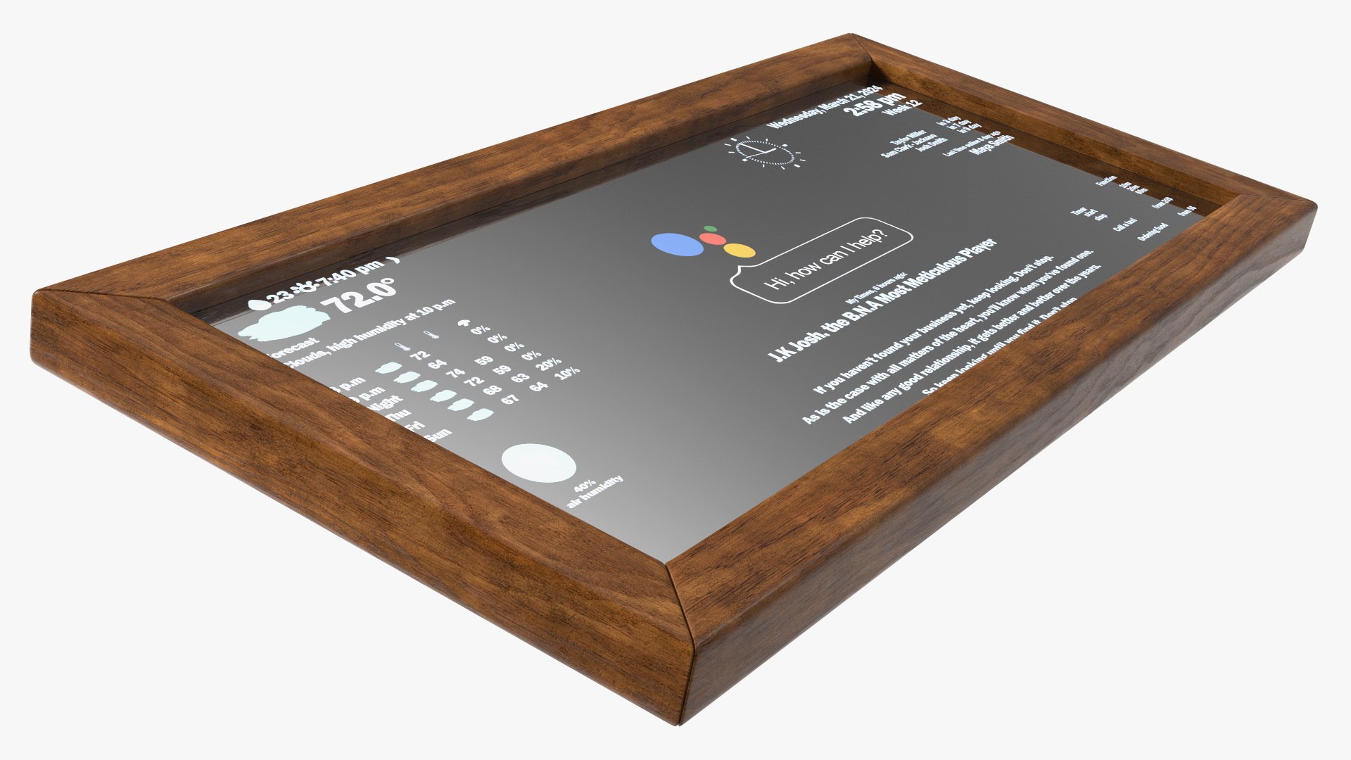 Home Smart Mirror 3D - TurboSquid 2184205