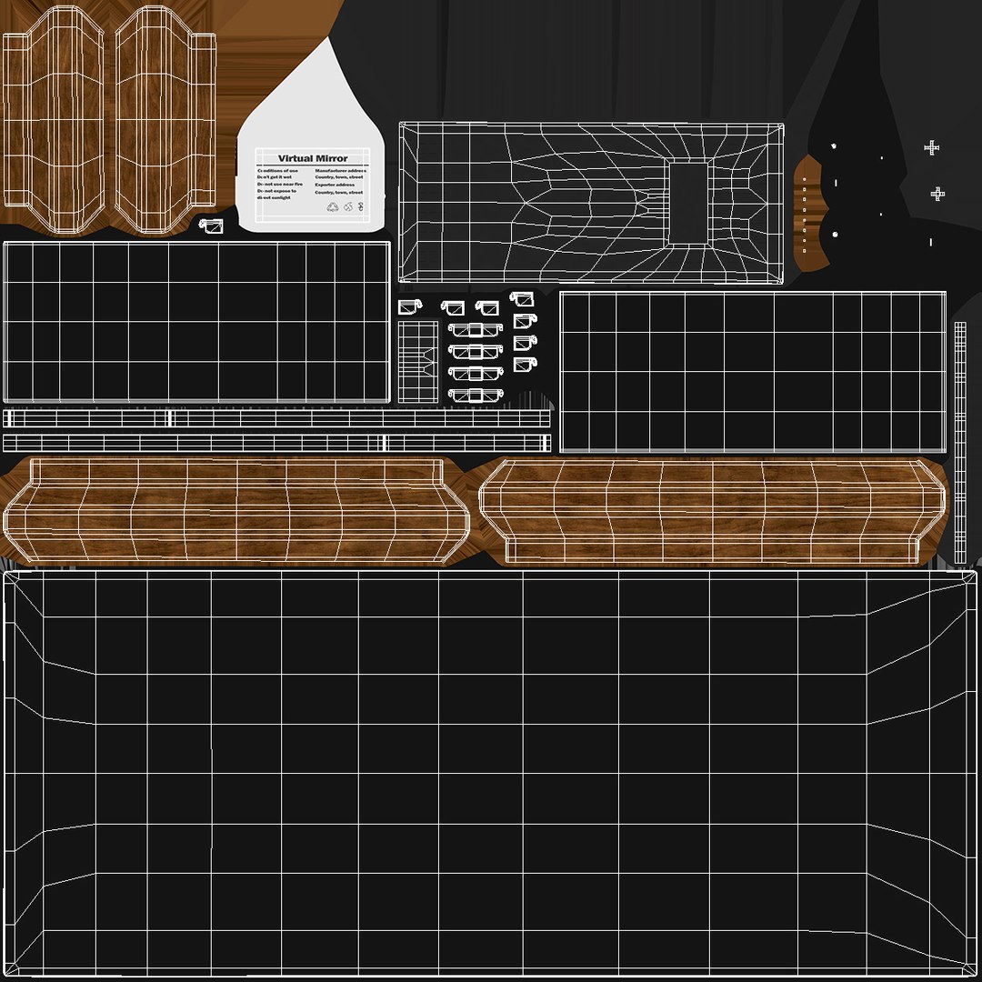 Home Smart Mirror 3D - TurboSquid 2184205