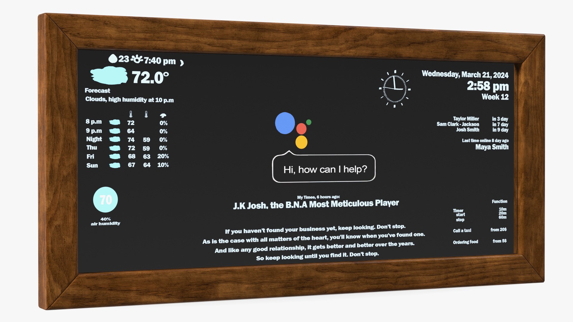 Home Smart Mirror 3D - TurboSquid 2184205