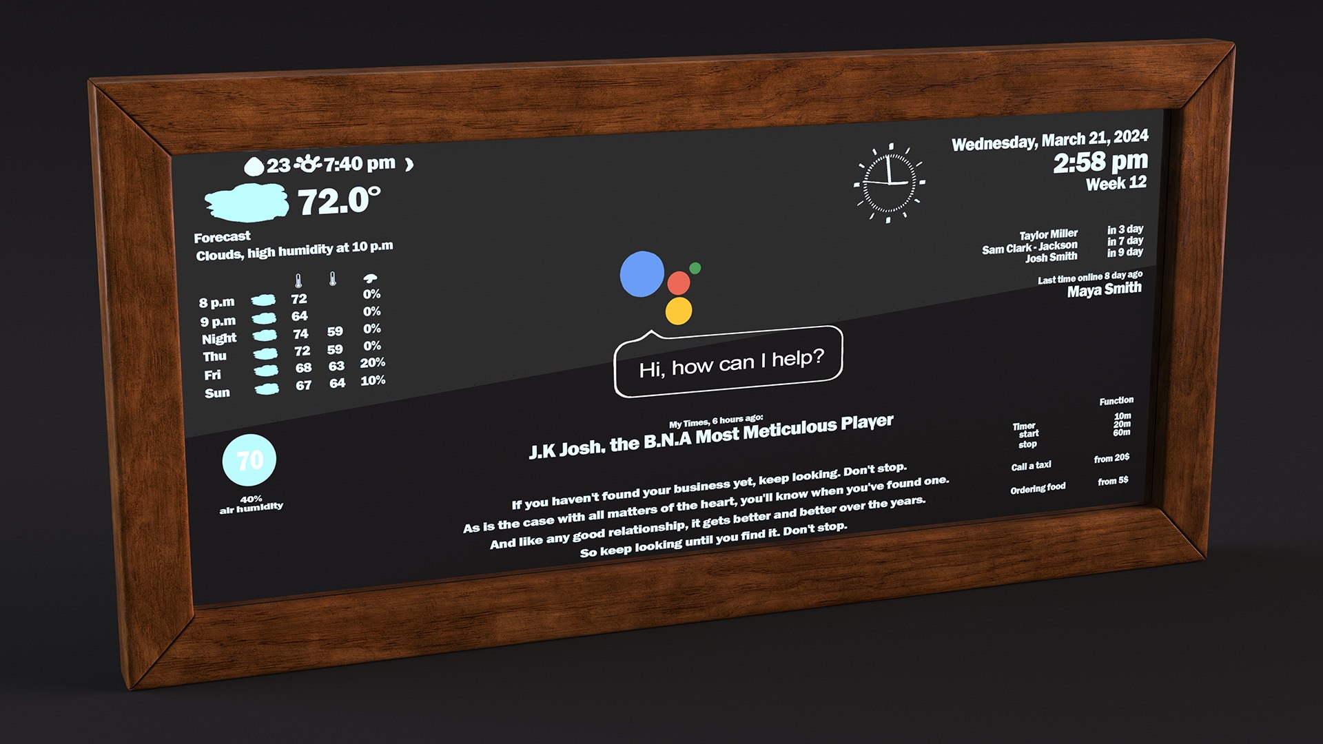 Home Smart Mirror 3D - TurboSquid 2184205