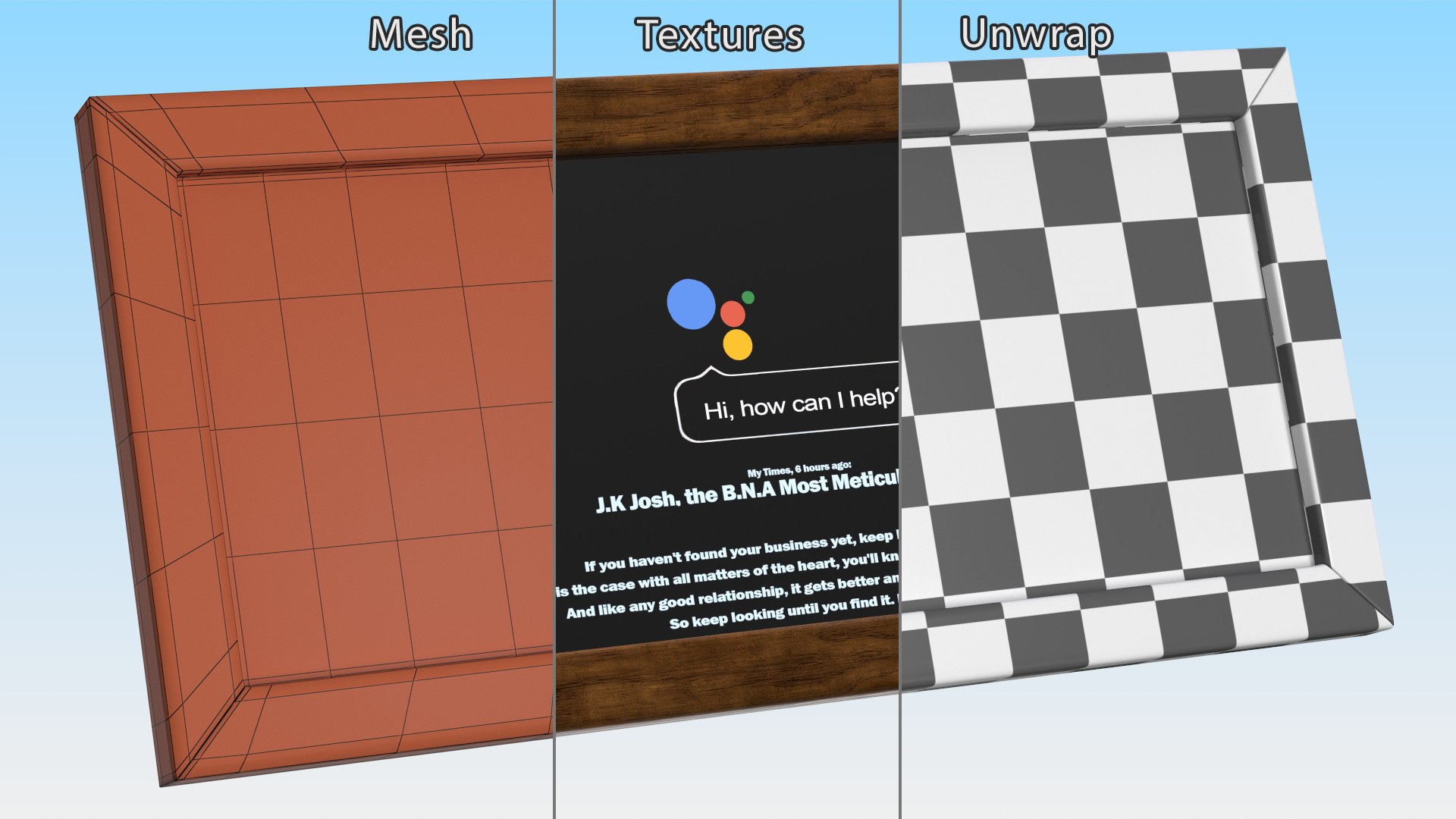 Home Smart Mirror 3D - TurboSquid 2184205