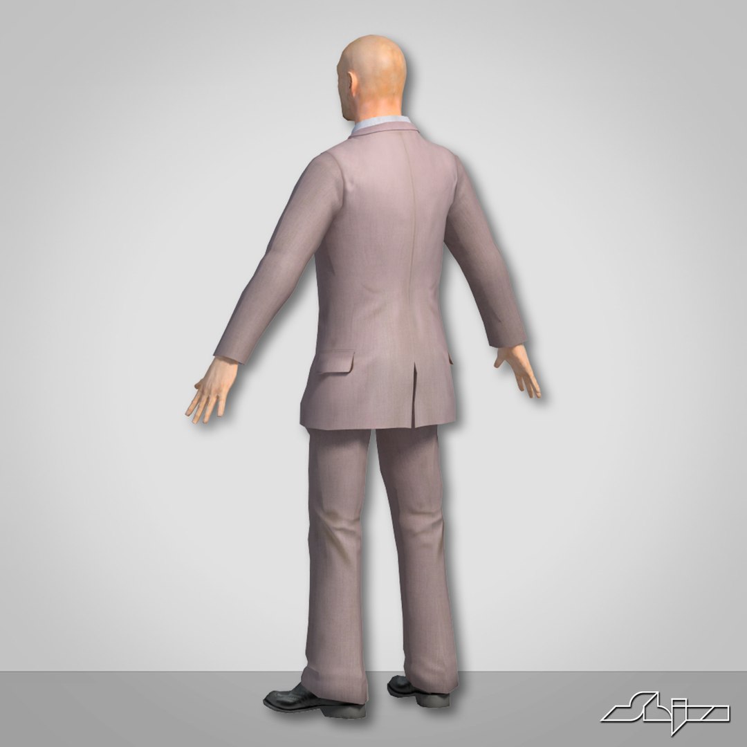 Man People Office 3d Model