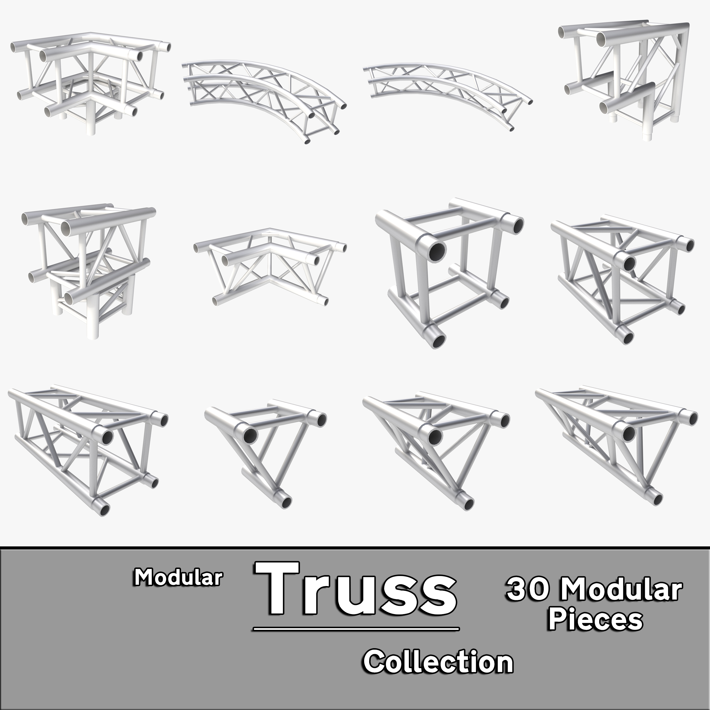 3d modular truss collections model