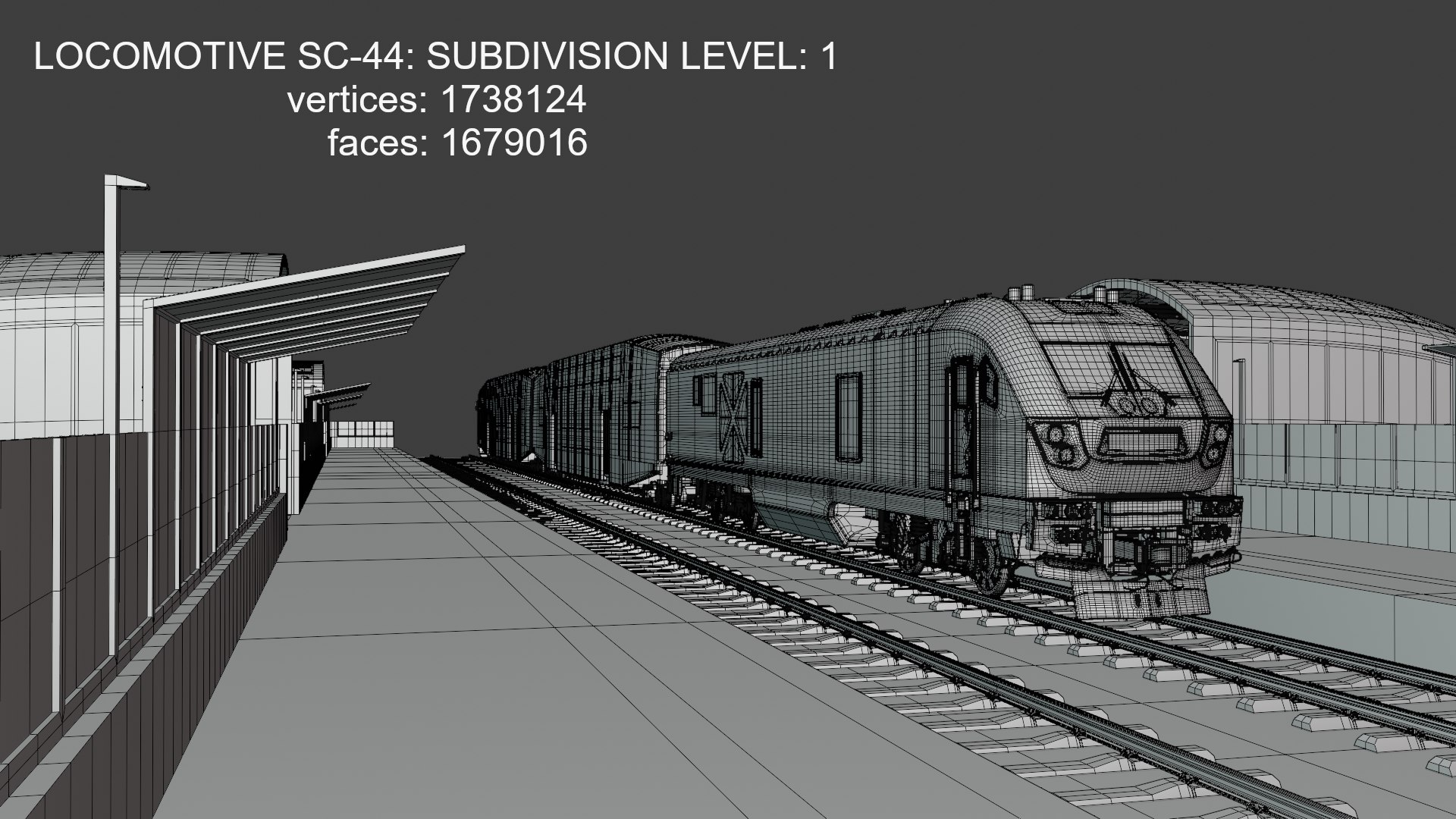 3D Station With BiLevel Train V - TurboSquid 2318582