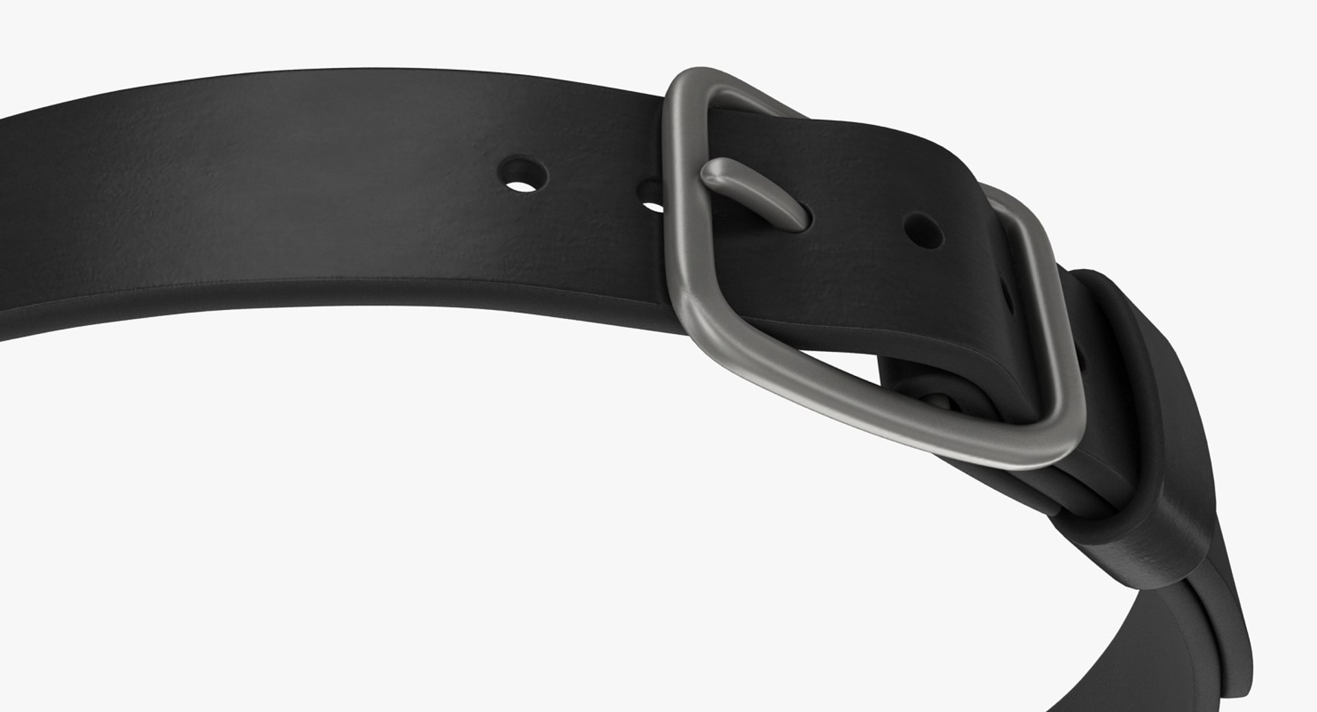 3d Model Realistic Belt 2 Black