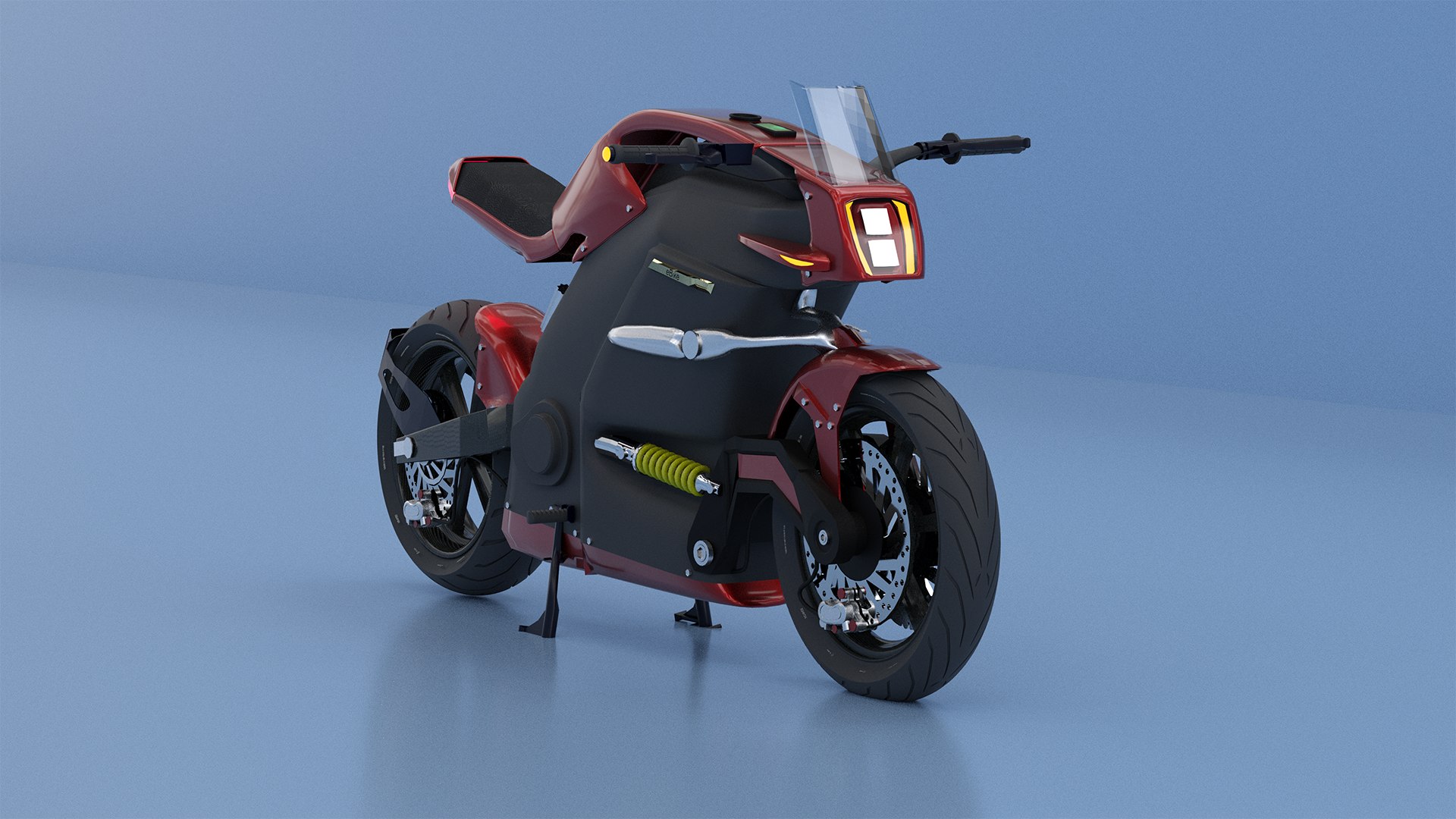 Electric Motor Bike 3D Model - TurboSquid 2006567
