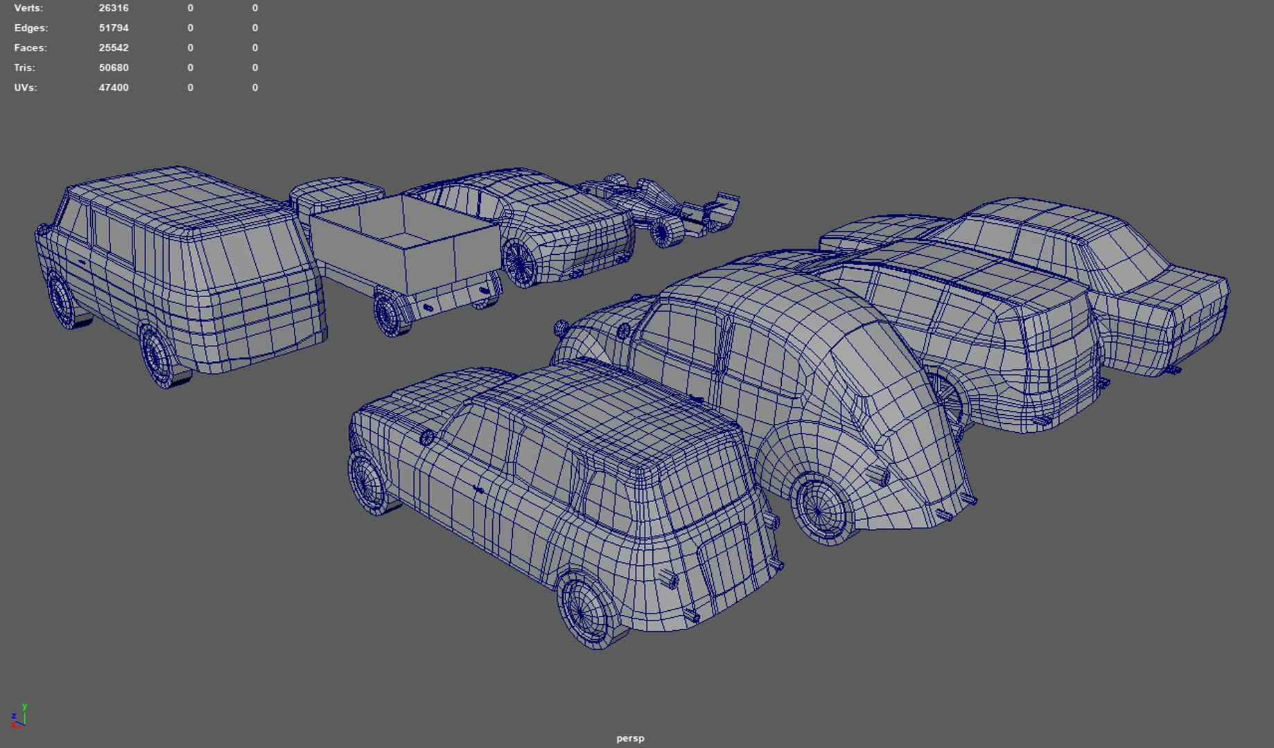 Low Poly Cars Pack 01 Model - TurboSquid 2067365