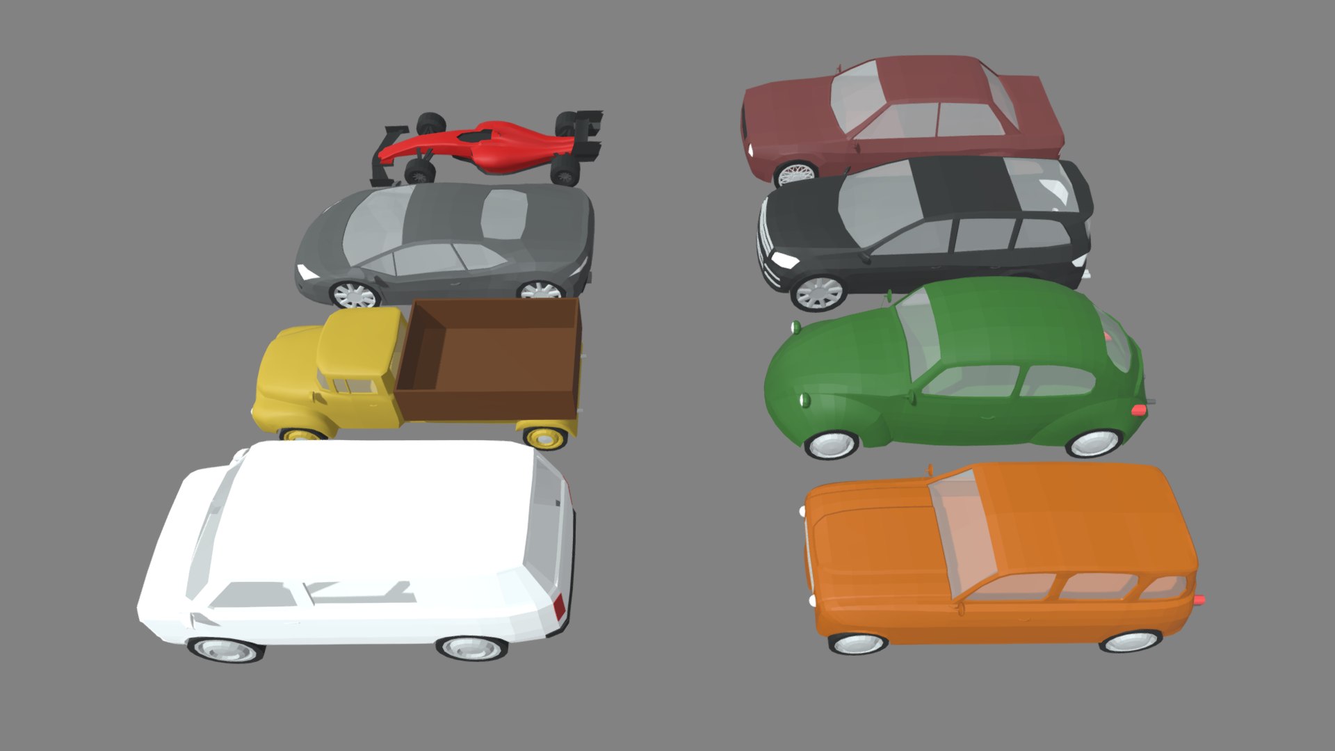 Low Poly Cars Pack 01 Model - TurboSquid 2067365