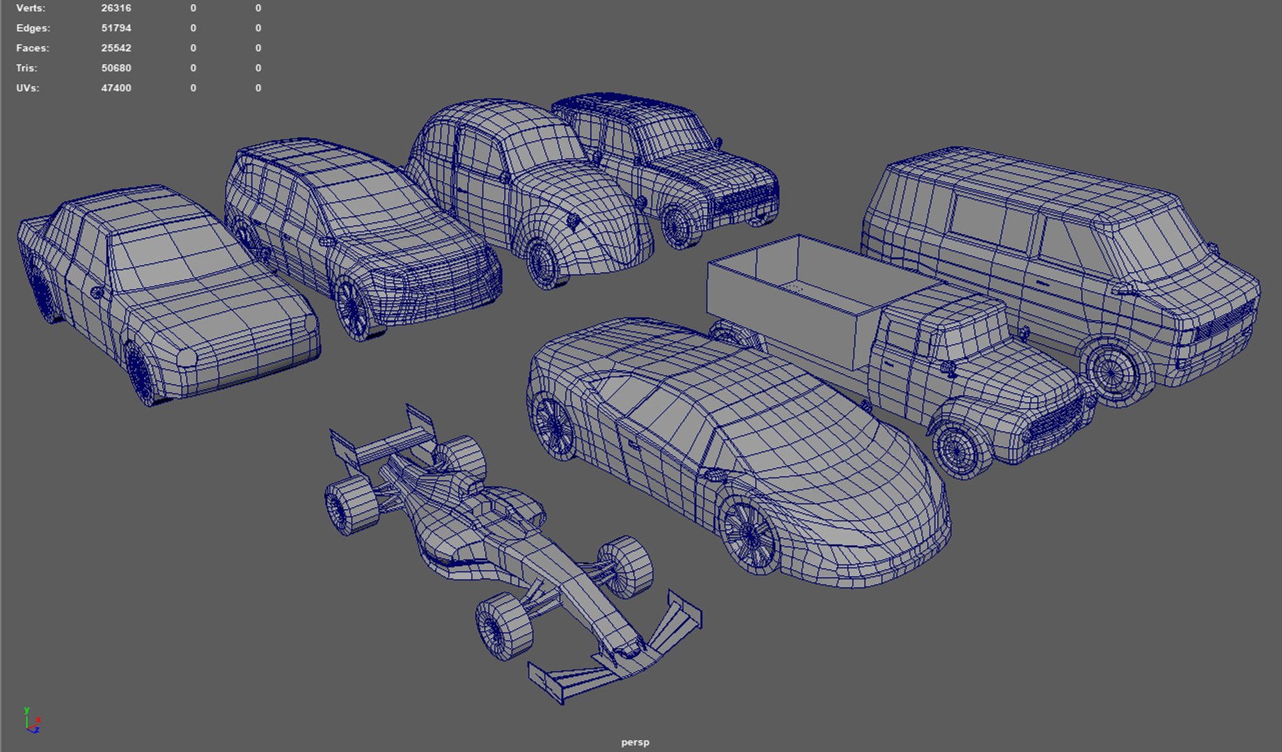 Low Poly Cars Pack 01 Model - TurboSquid 2067365