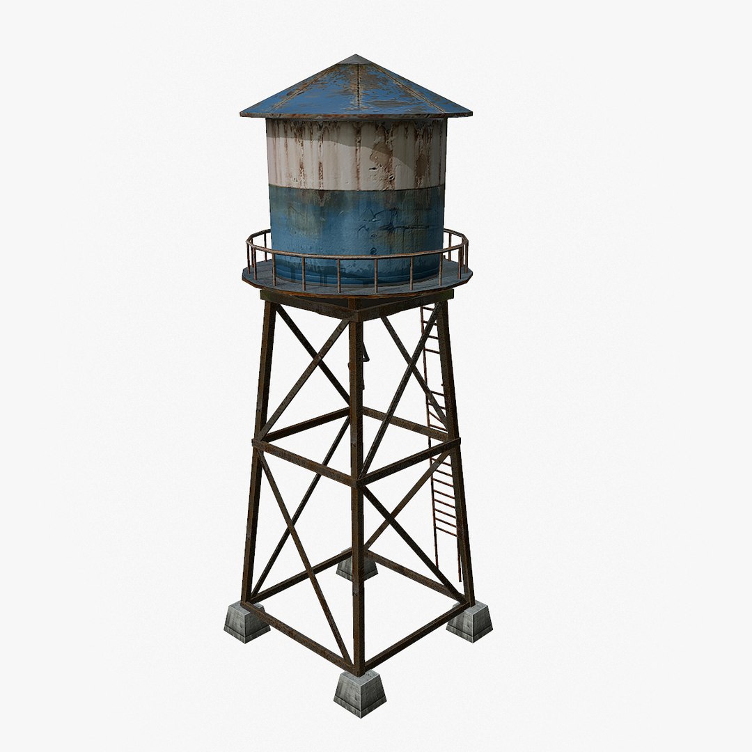 3d Water Tower Model