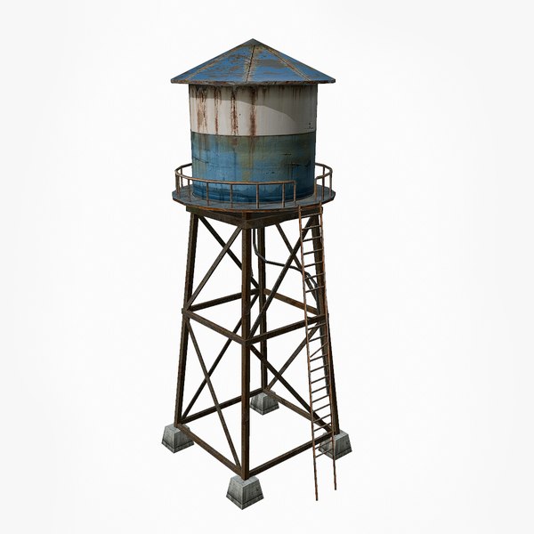 3d water tower model