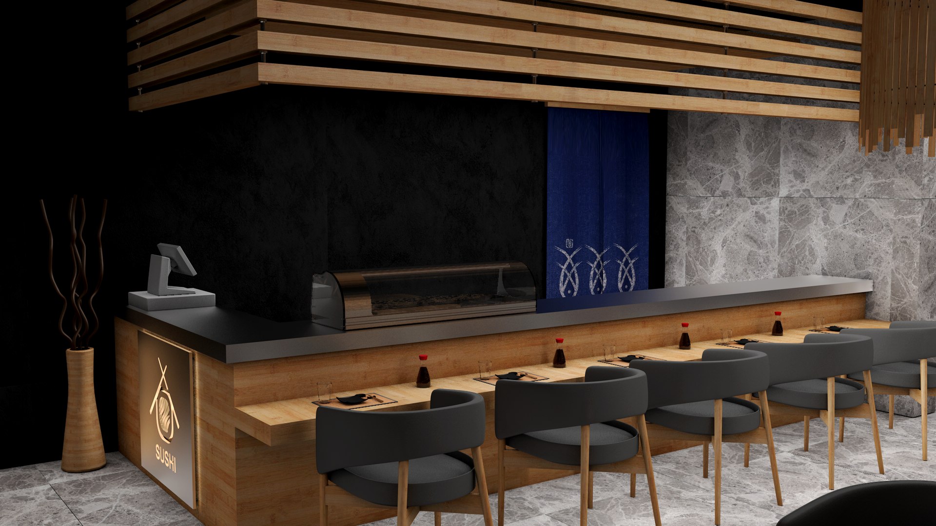 Restaurant Sushi 3D Model - TurboSquid 1490584