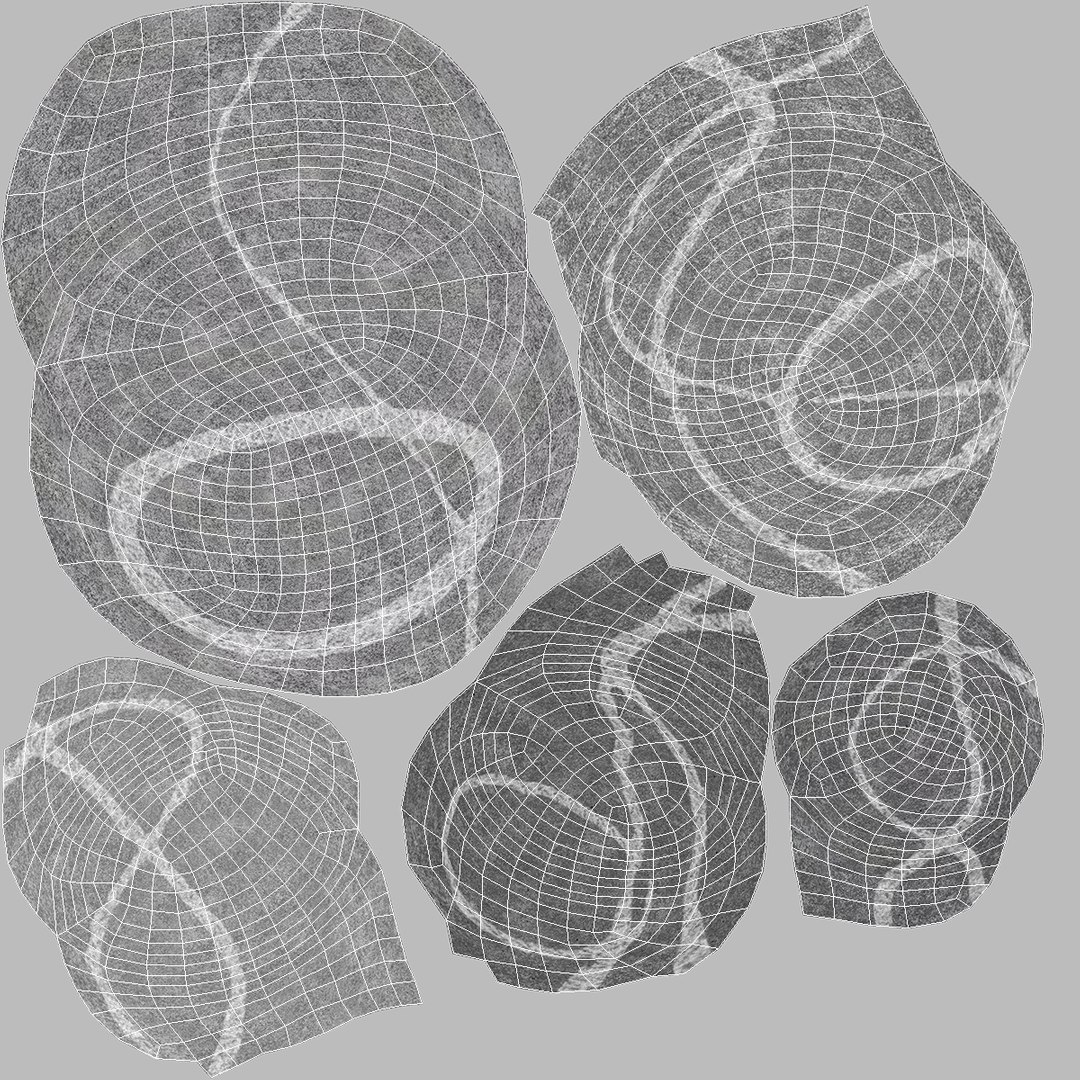 Beach Stones Quartz Veins 3D Model - TurboSquid 1230765