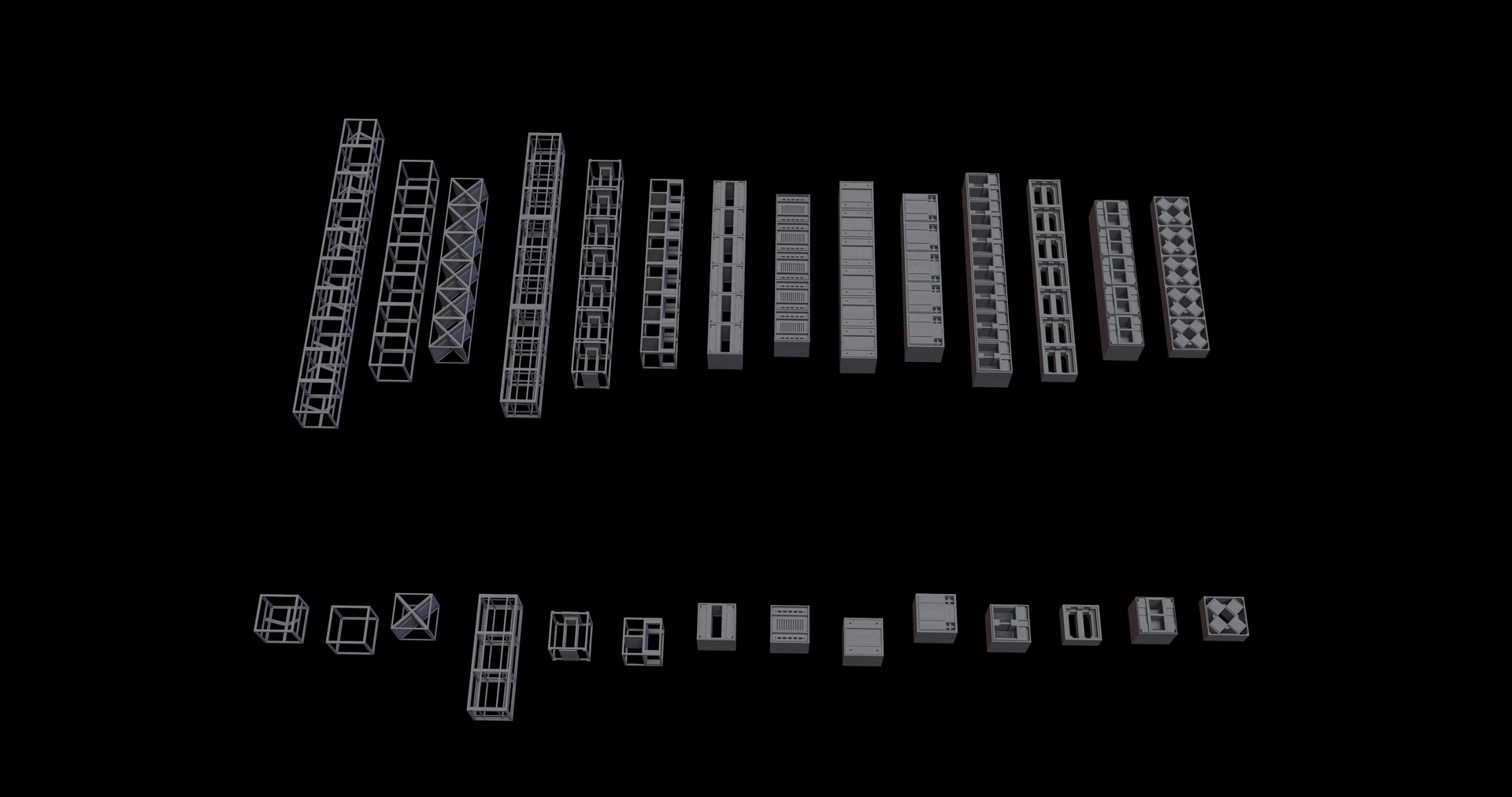 3D METAL STRIP Kitbash - TurboSquid 1786424