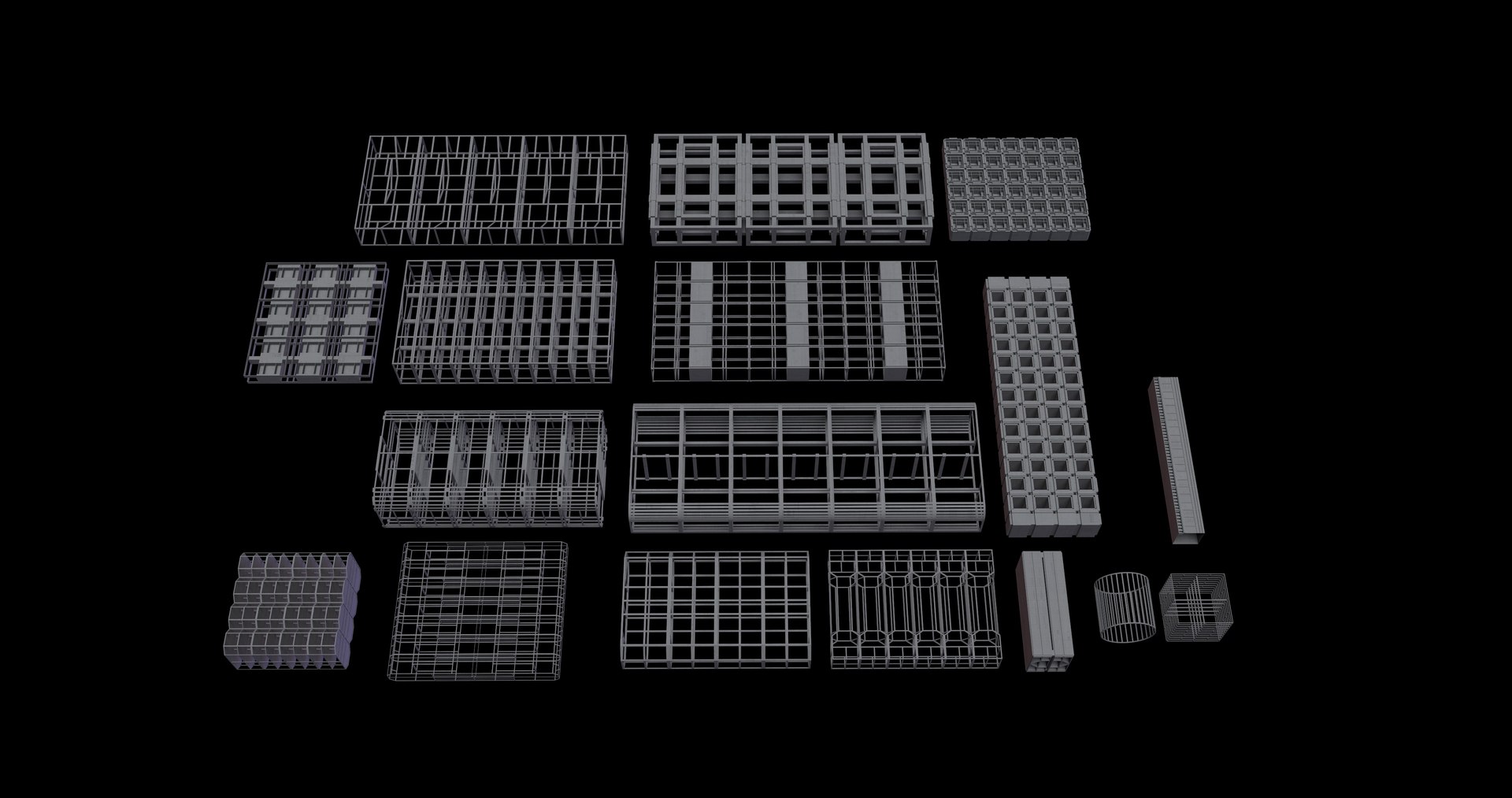 3D METAL STRIP Kitbash - TurboSquid 1786424