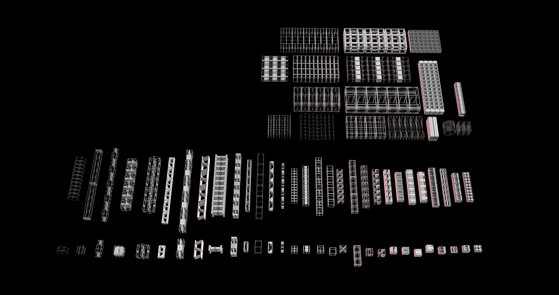3D METAL STRIP Kitbash - TurboSquid 1786424