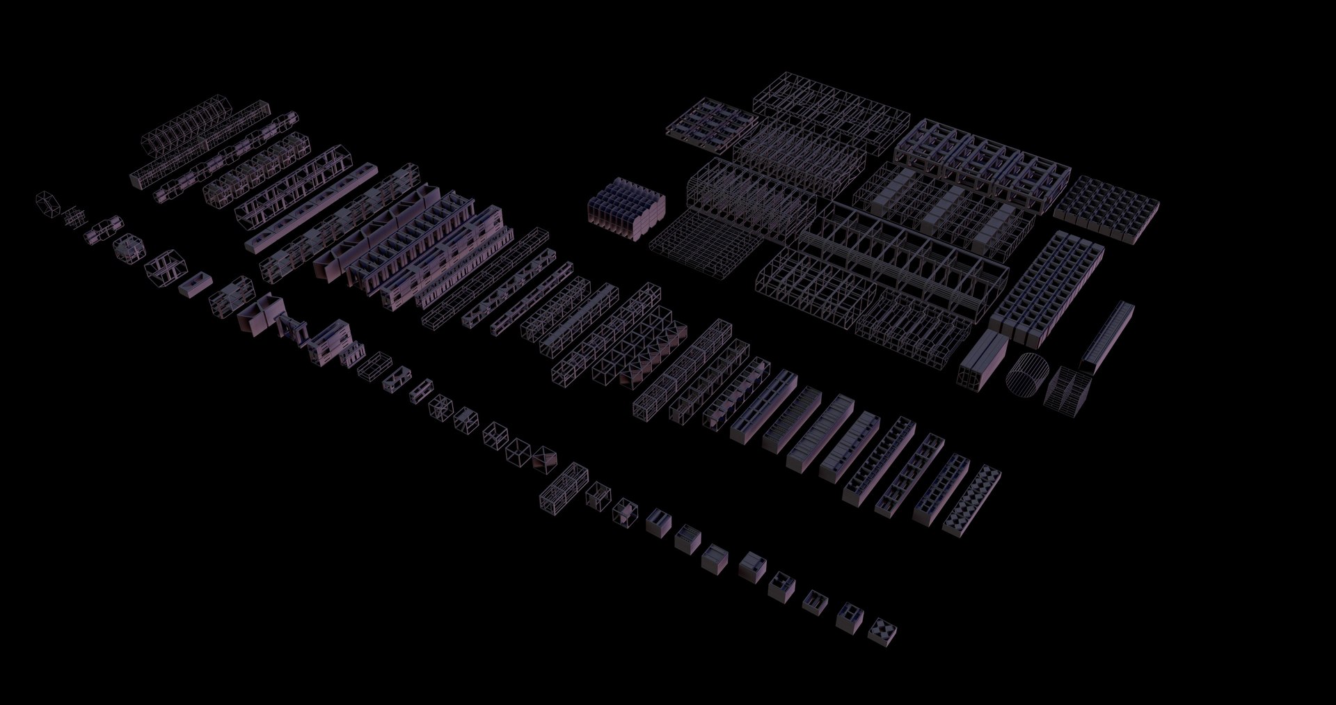 3D METAL STRIP Kitbash - TurboSquid 1786424