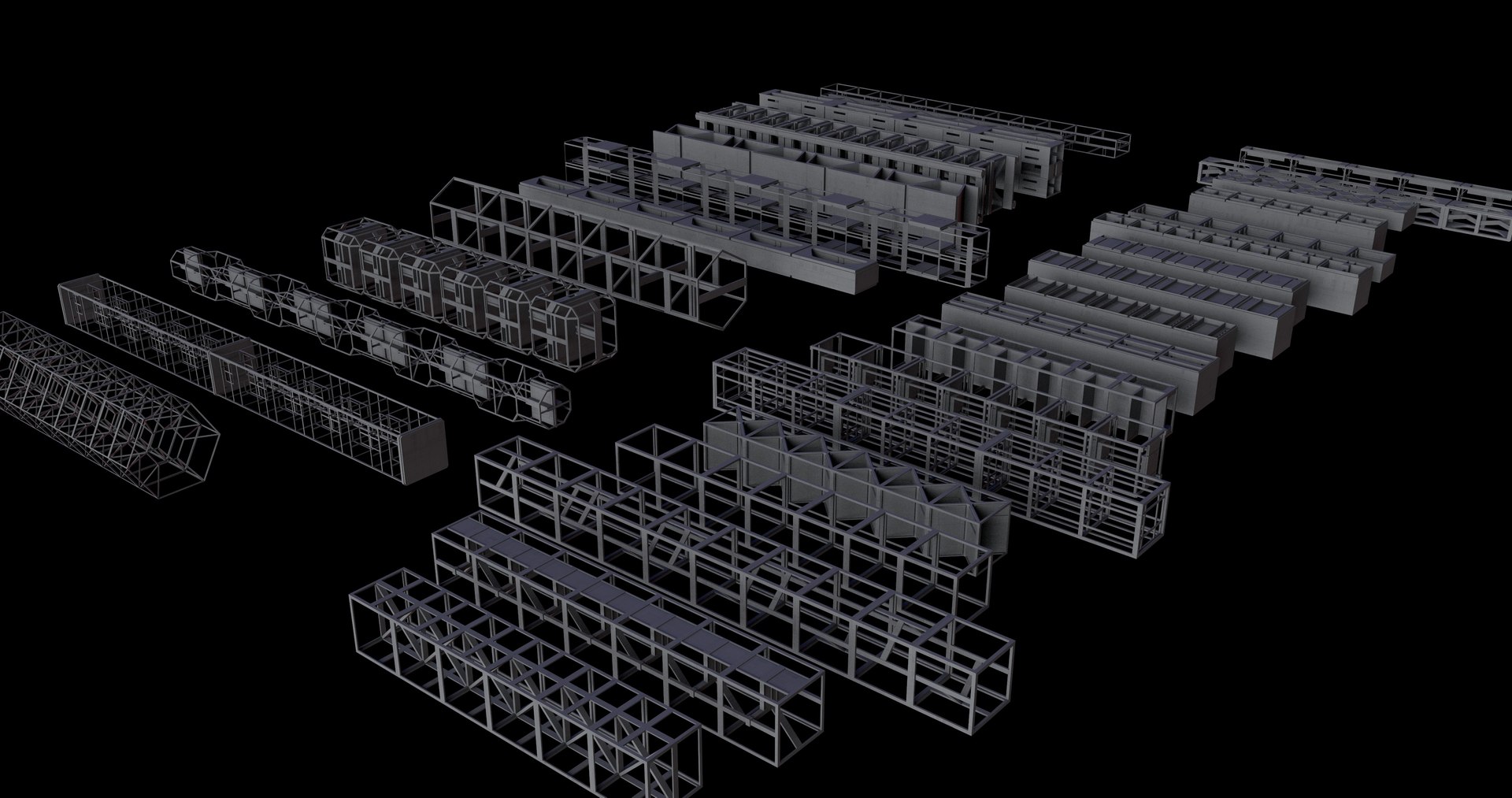 3D METAL STRIP Kitbash - TurboSquid 1786424