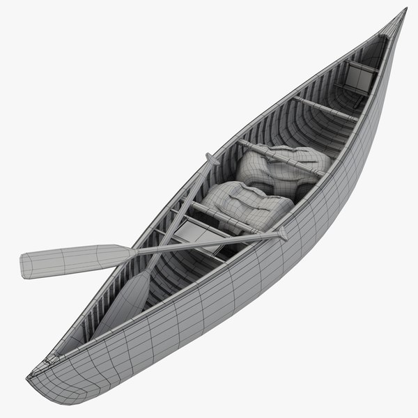 3d model canoe