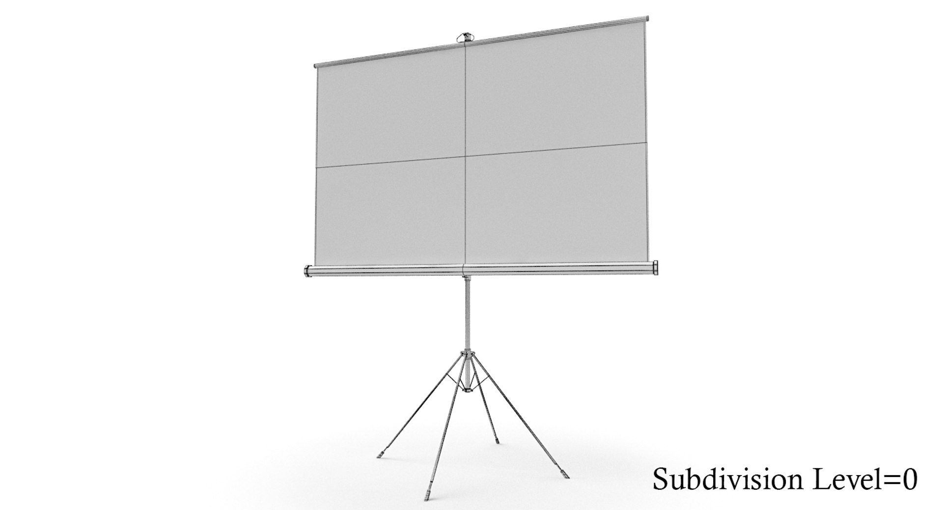 Stand Projector Screen 3D Model - TurboSquid 1431740