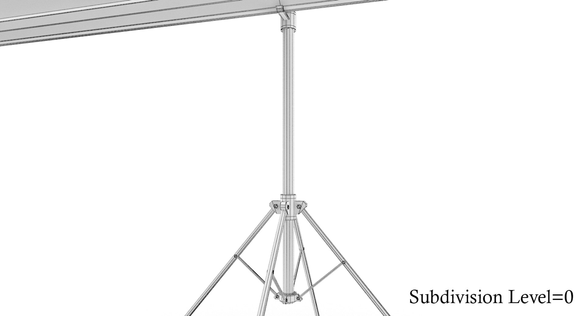 Stand Projector Screen 3D Model - TurboSquid 1431740