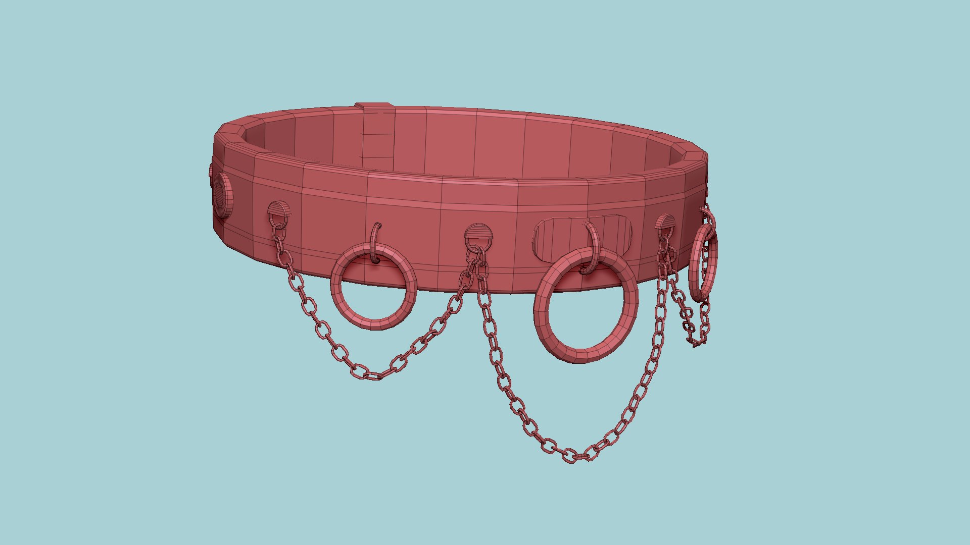 3D Choker Collar B07 Gold - Character Design Punk Gothic - TurboSquid ...