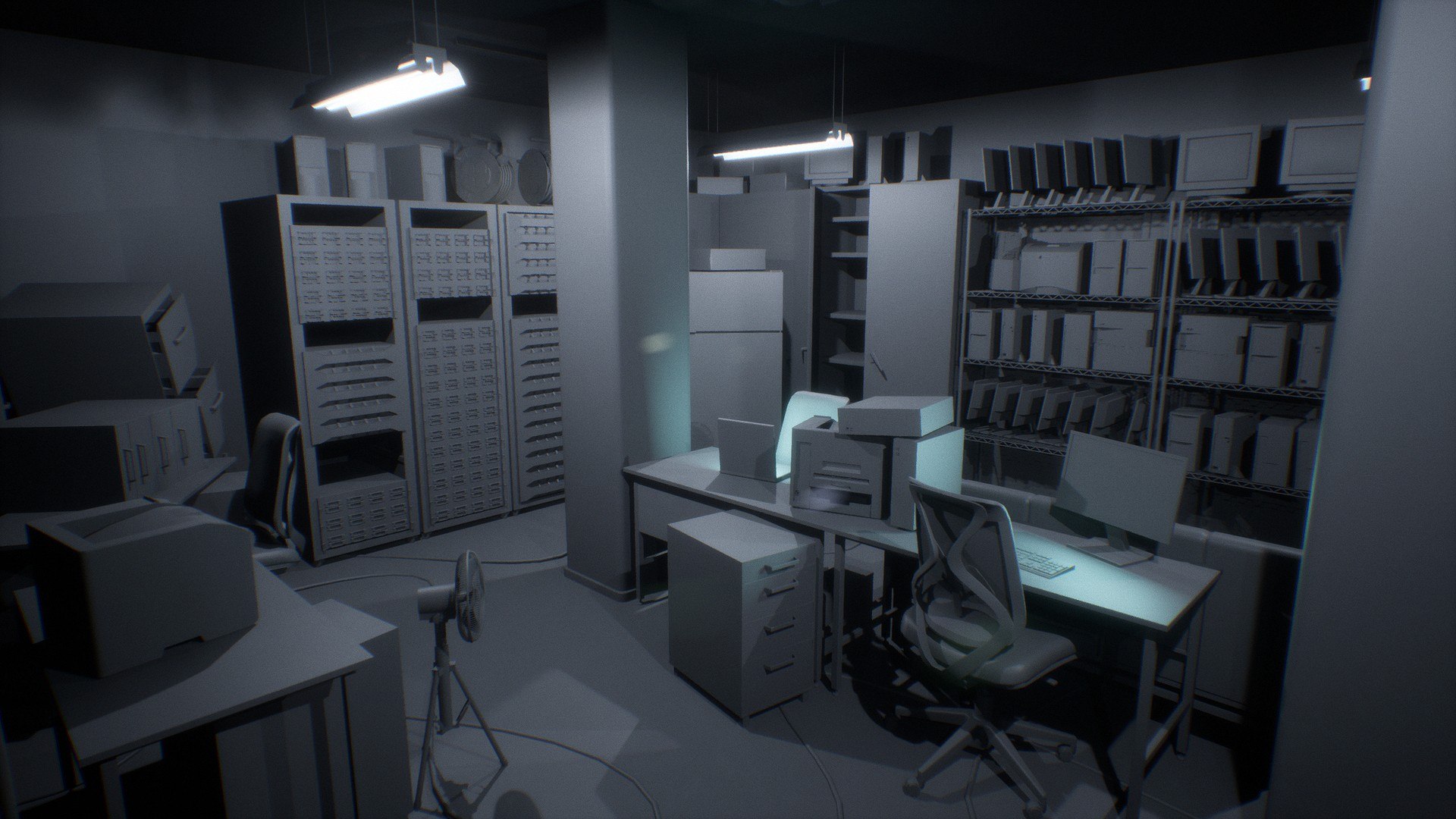 3D Hackers Office - TurboSquid 2165380